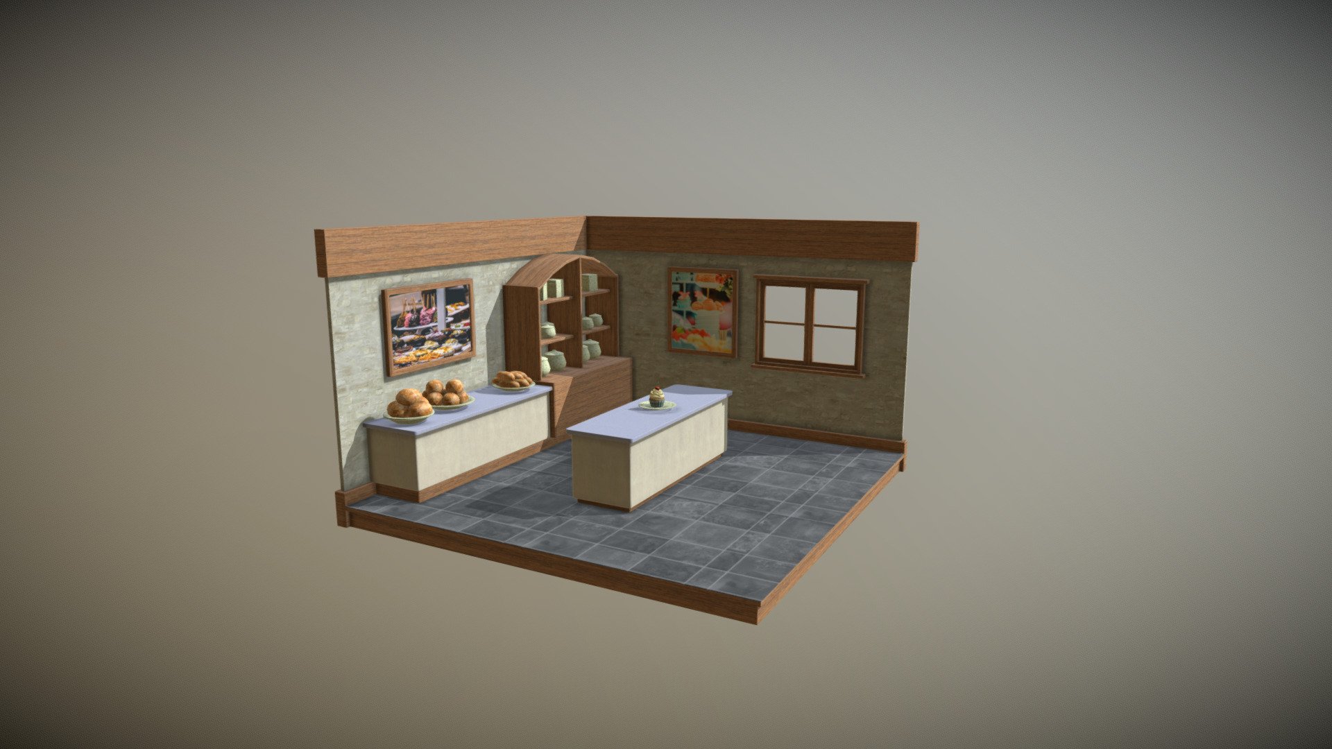 Bakery - 3D model by treyp-234 [4e20c79] - Sketchfab