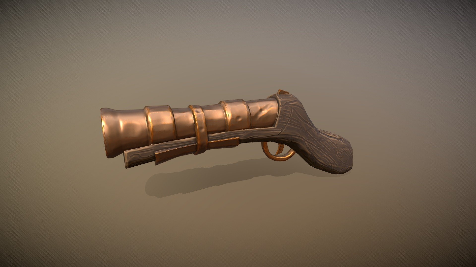 Stylized medieval gun - 3D model by lalapupsen [4e21b13] - Sketchfab