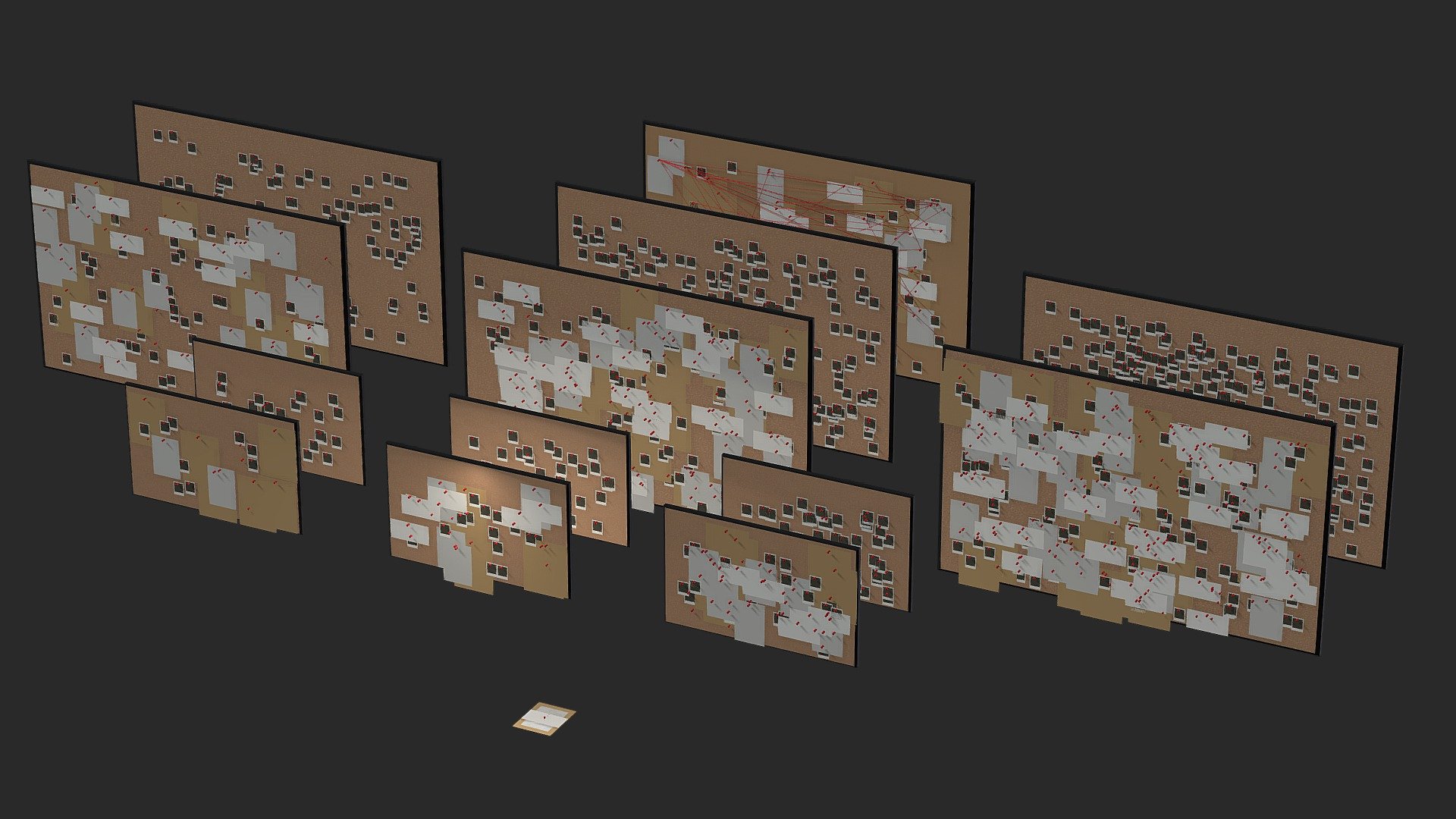 Bulletin Boards + Geometry Node System - Download Free 3D model by ...