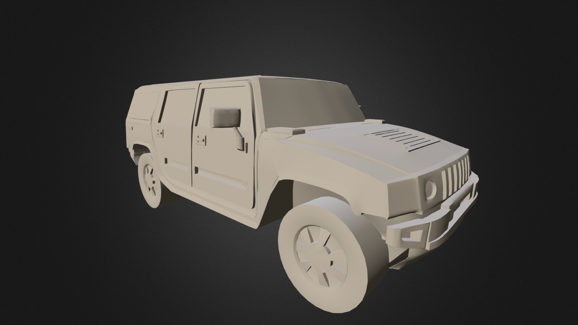 Hummer H2 - 3D model by Mikołaj Spychał (@mikolajspy) [4e26329] - Sketchfab