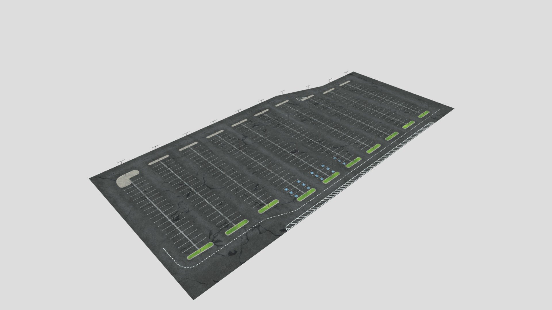 Large Parking Lot with 8K Textures - Buy Royalty Free 3D model by ...