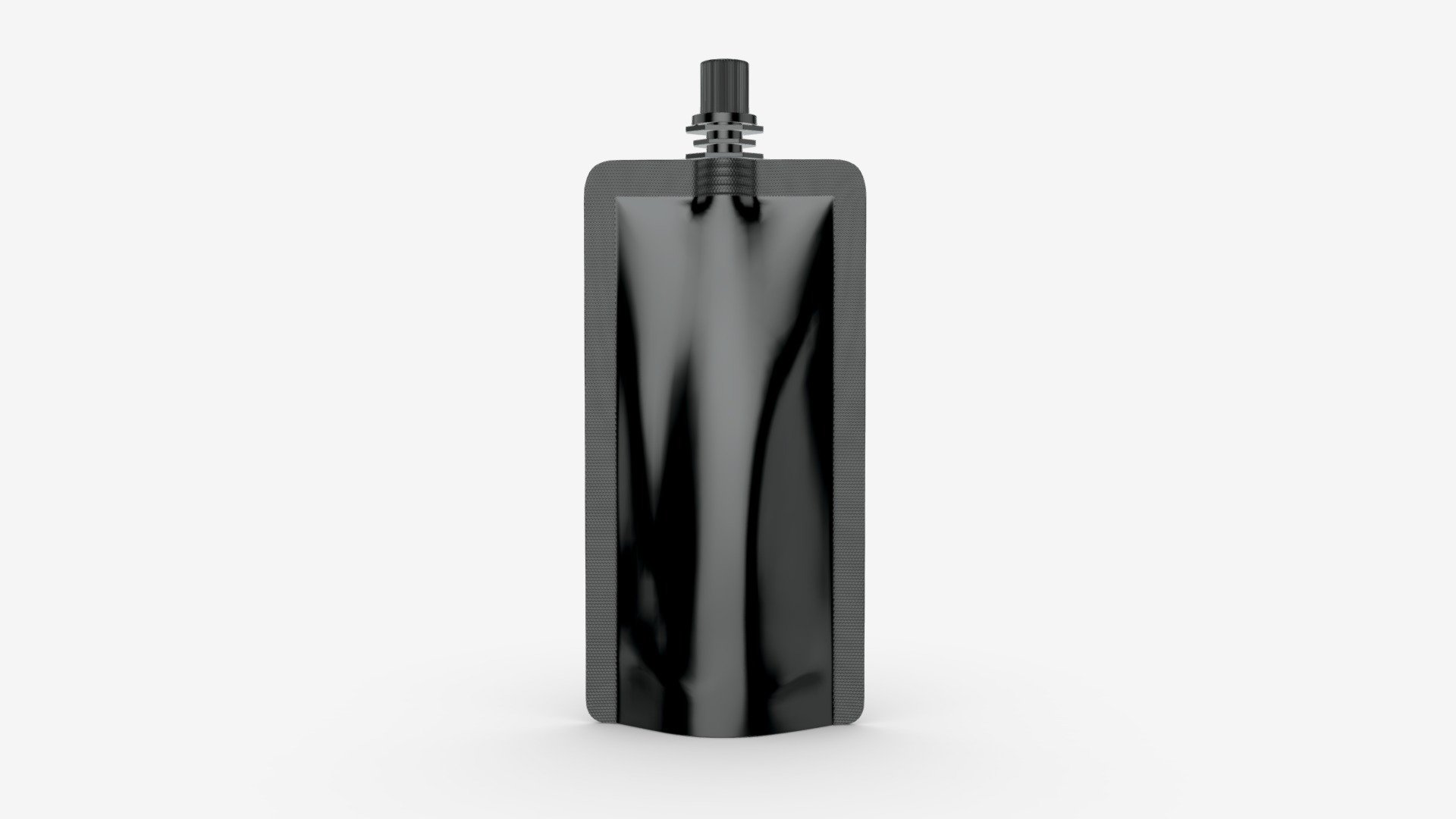 Pouch tube bag packaging with cap - Buy Royalty Free 3D model by ...