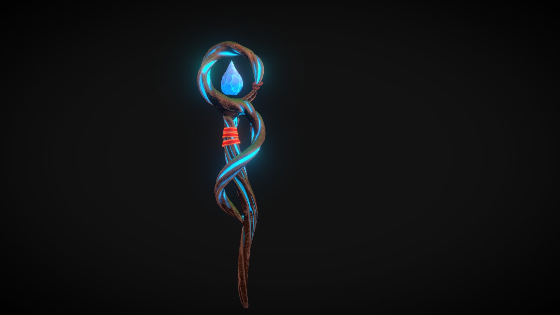 Magic Staff - 3D model by M1ch (@M1chCastro) [4e2b009] - Sketchfab