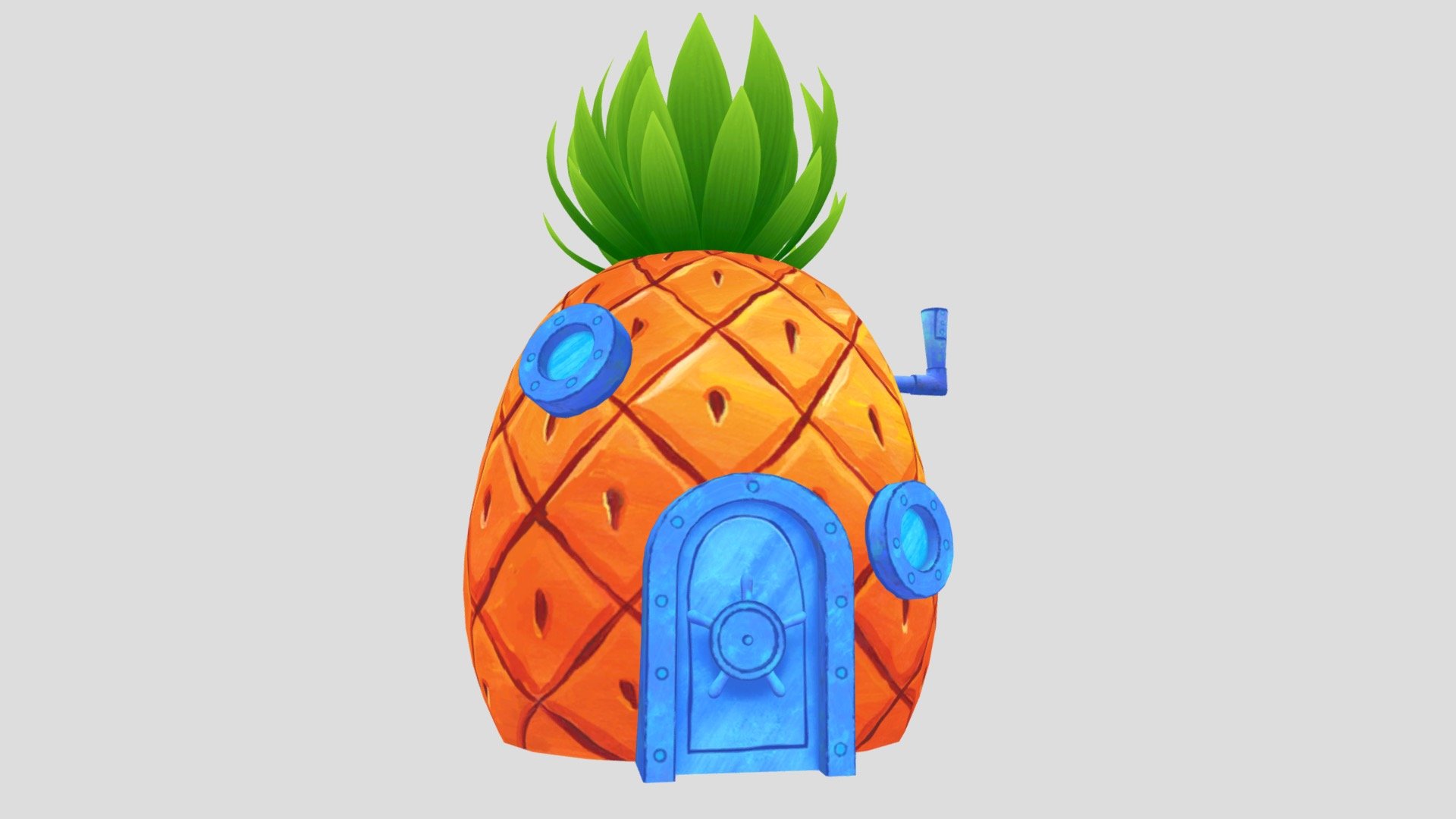 Bfbbr-SpongeBob Pineapple House - Download Free 3D model by SMF ...