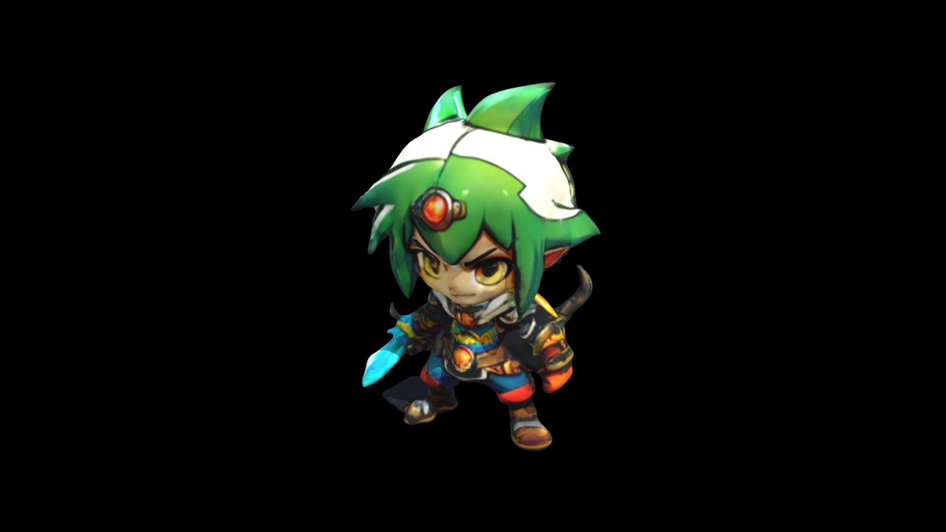 "Banner Artwork of a Male Sprite from an Animate - Download Free 3D ...