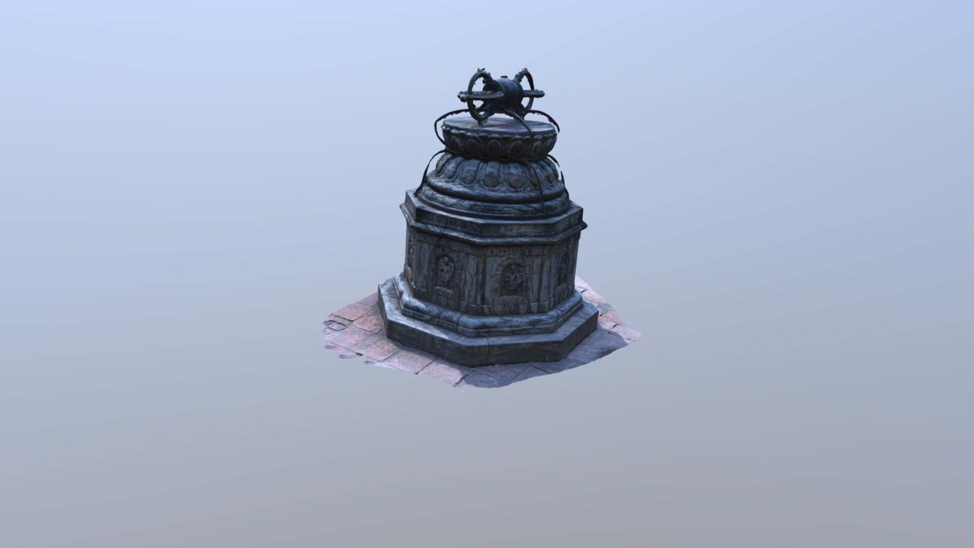 Bajra stone statue - 3D model by GeoHubNepal (@sukuchha) [4e2da74 ...