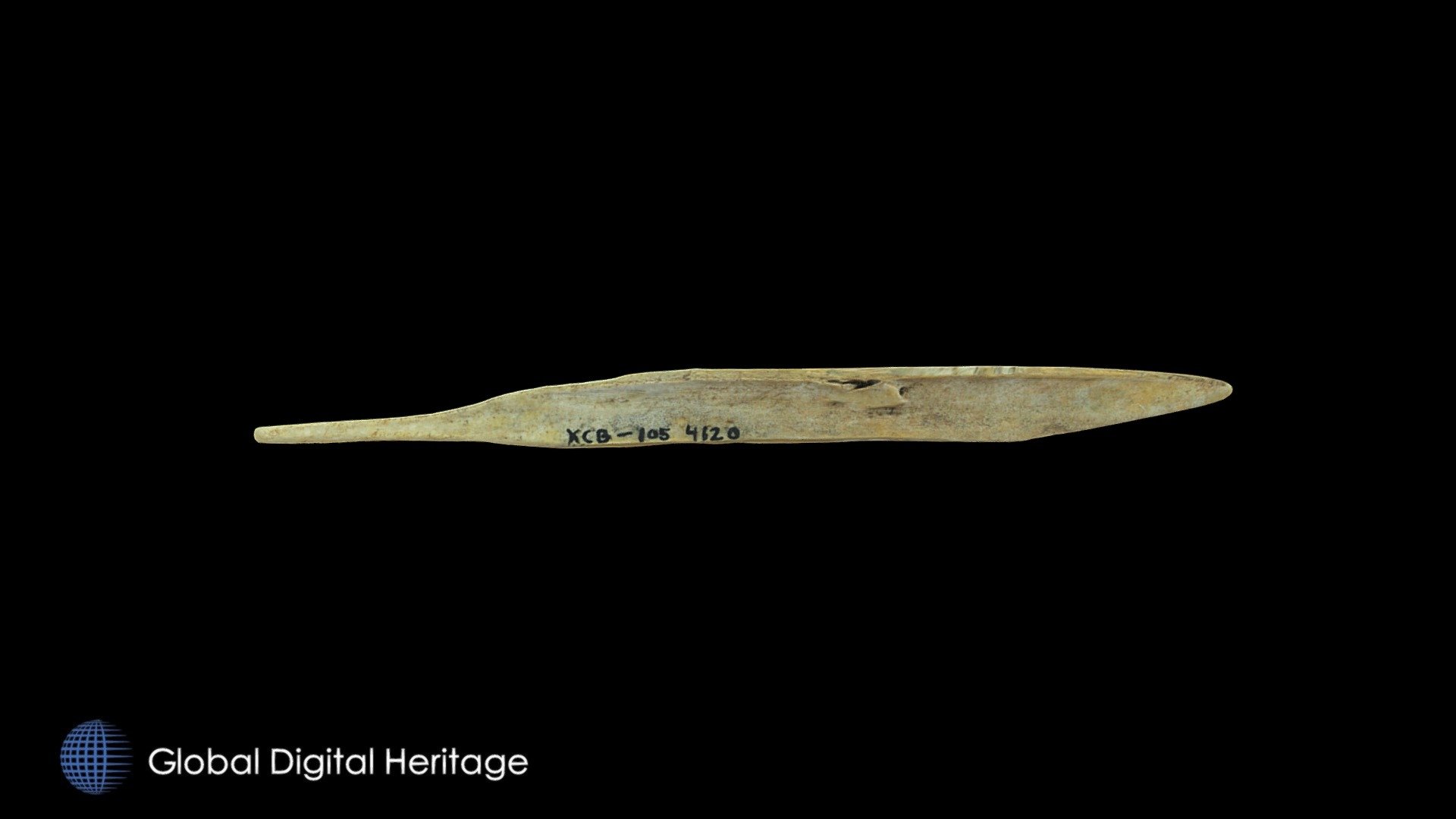 Hafted Bird Bone Blade, XCB-105-4120 - Download Free 3D model by Global ...