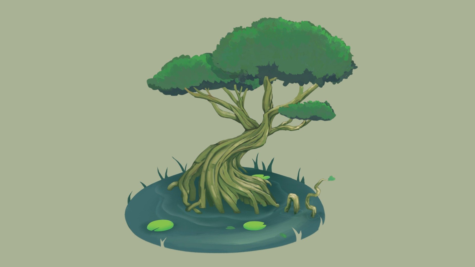 2.5D Tree - 3D model by Christa N (@christanishita) [4e30579] - Sketchfab