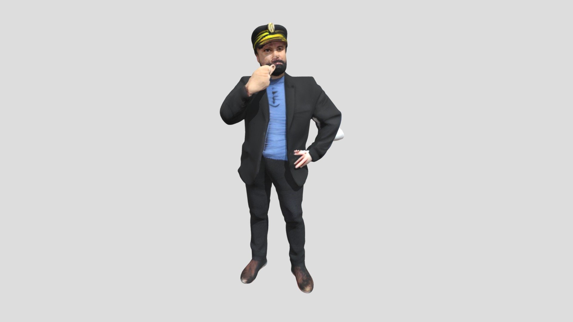 Captain Haddock cosplay - Download Free 3D model by Luc.Depraeter ...
