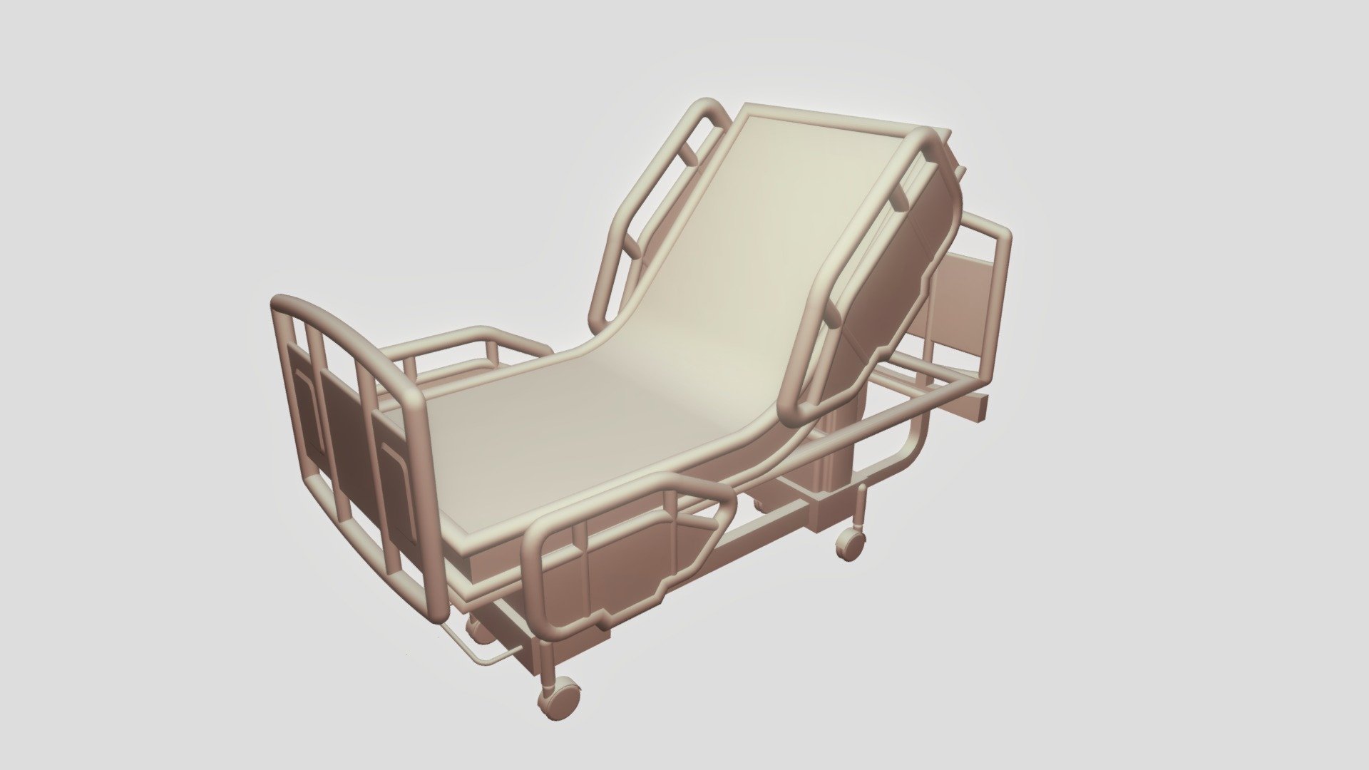 Hospital Bed - 3D model by hayleekinney [4e31eb9] - Sketchfab