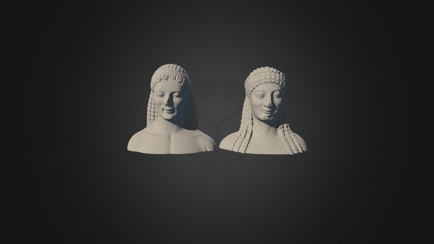 Kouros and Kore Face Comparison 2 - 3D model by cmroughan [4e34475 ...