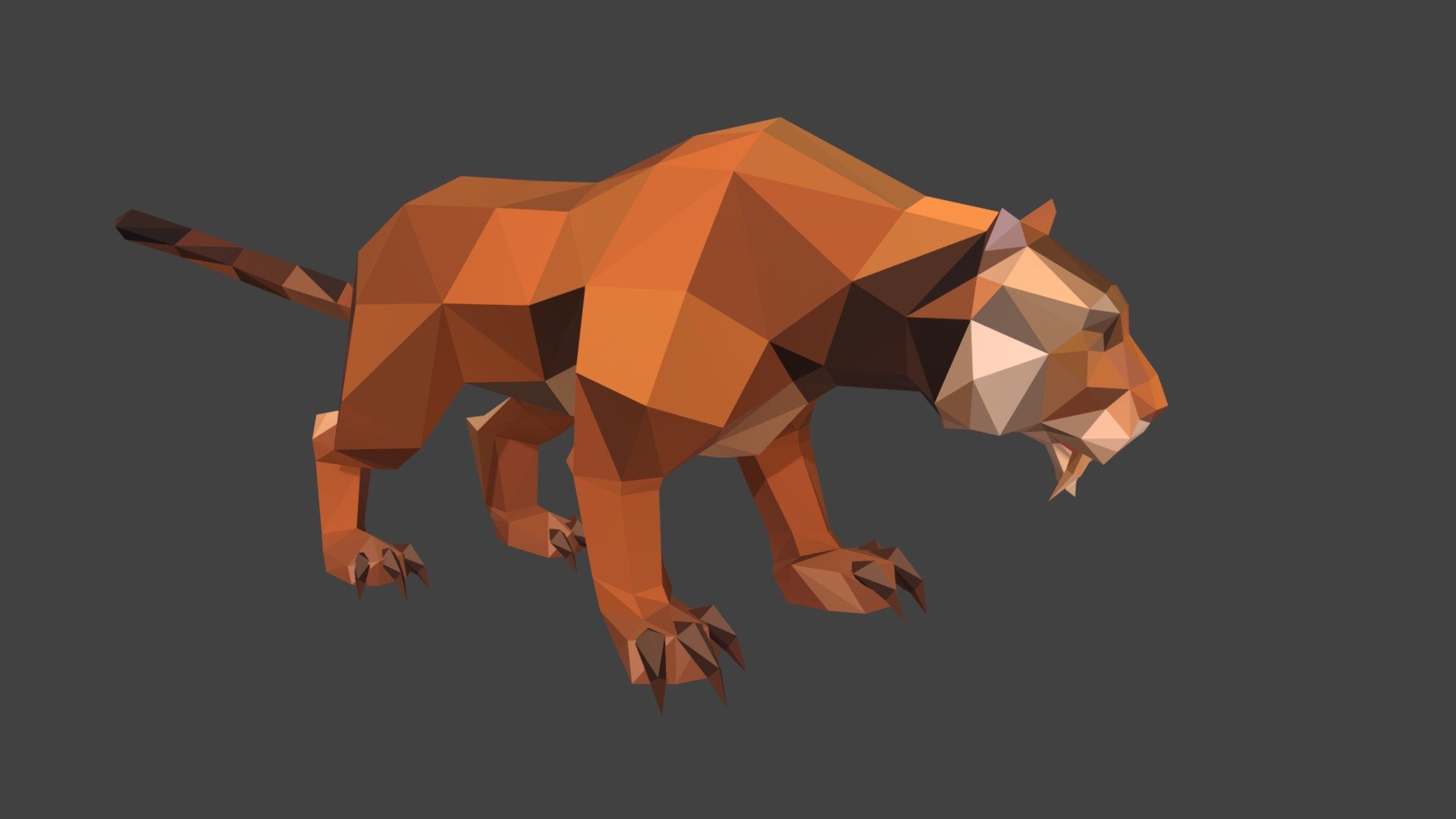 Tiger - 3D model by josluat91 [4e36329] - Sketchfab