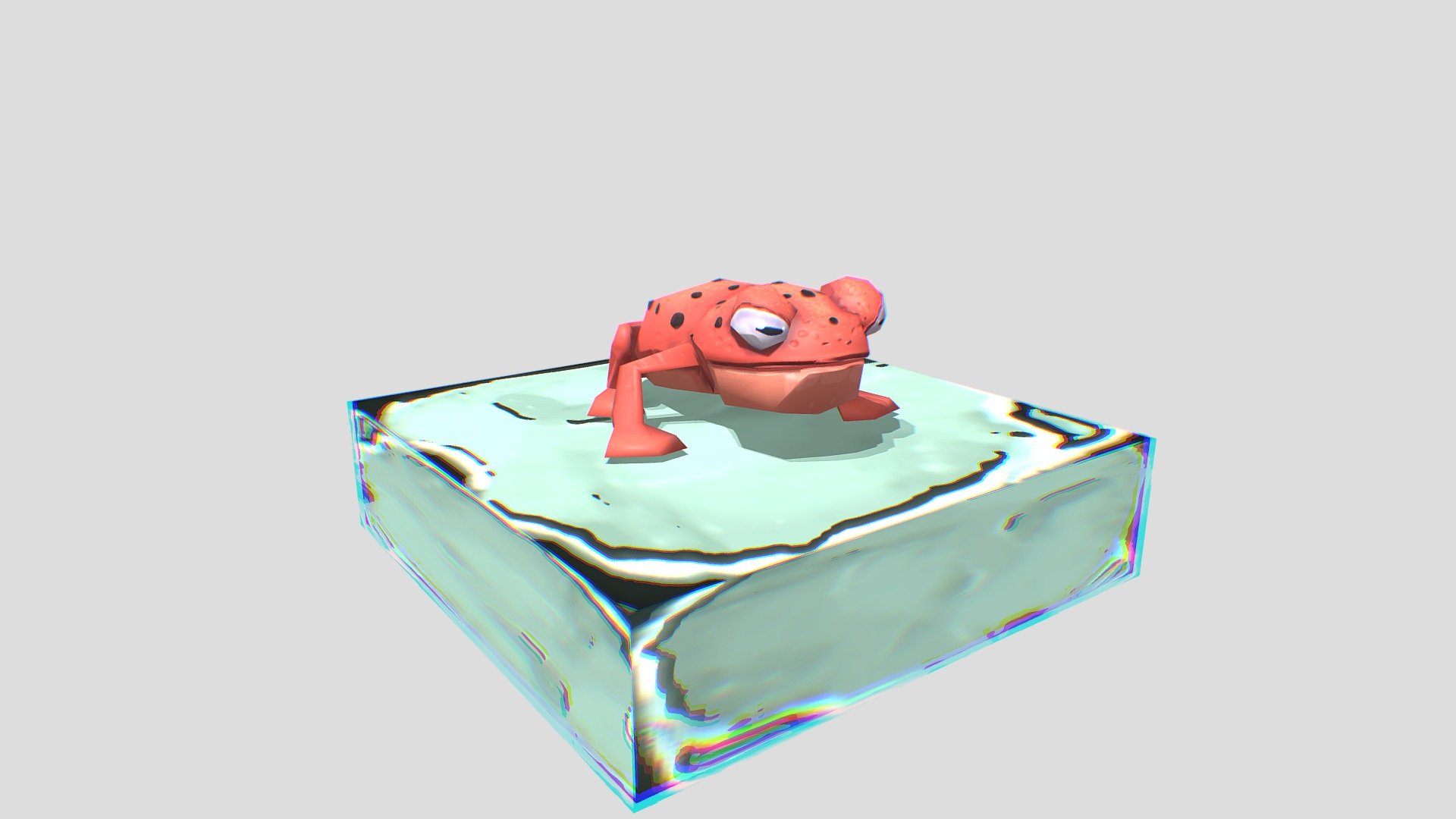 Red cartoon frog - 3D model by Diego.Almeida.Santos [4e3698b] - Sketchfab
