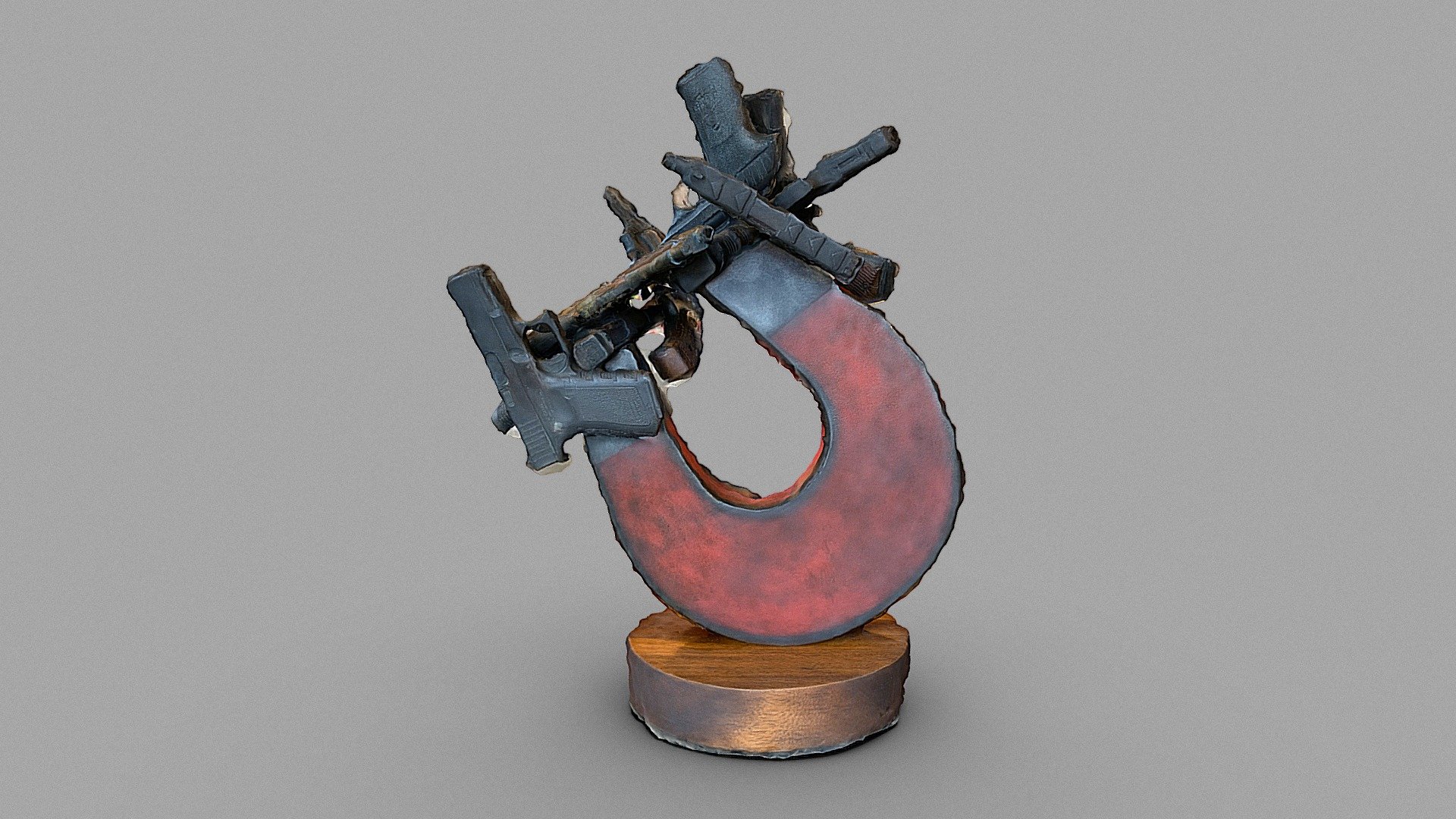 Gun Magnet by Randall Harrington - 3D model by alban [4e36db6] - Sketchfab