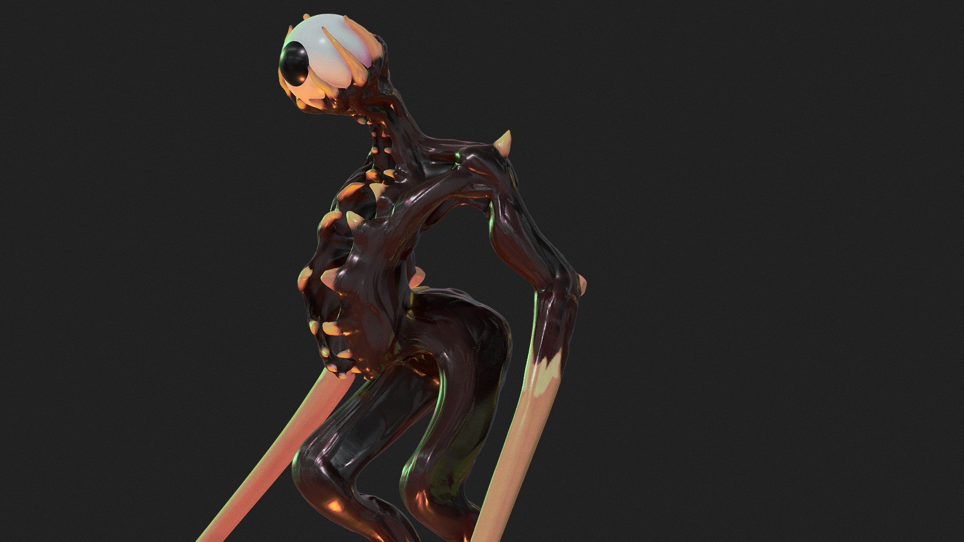 Bone and Muscle Creature - 3D model by CardamomBug [4e370a1] - Sketchfab