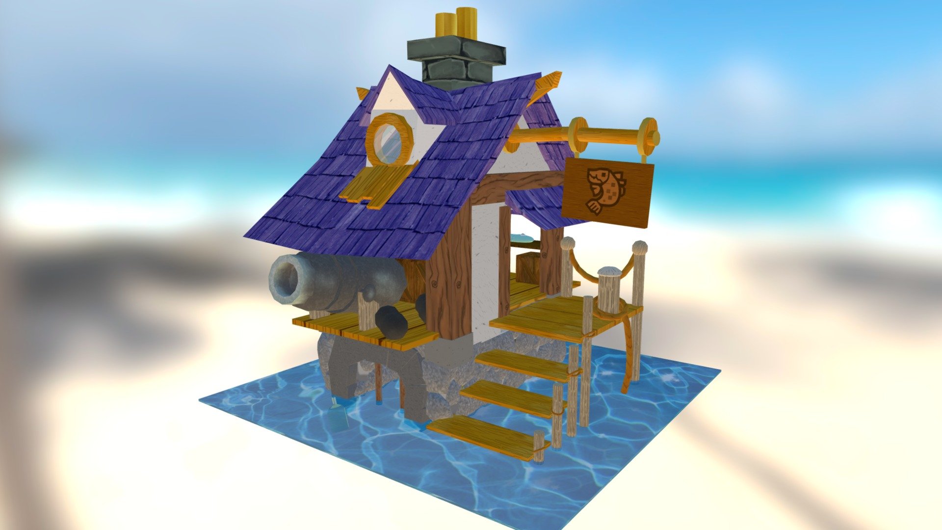 Pirate House - 3D model by lizannamae [4e3876f] - Sketchfab