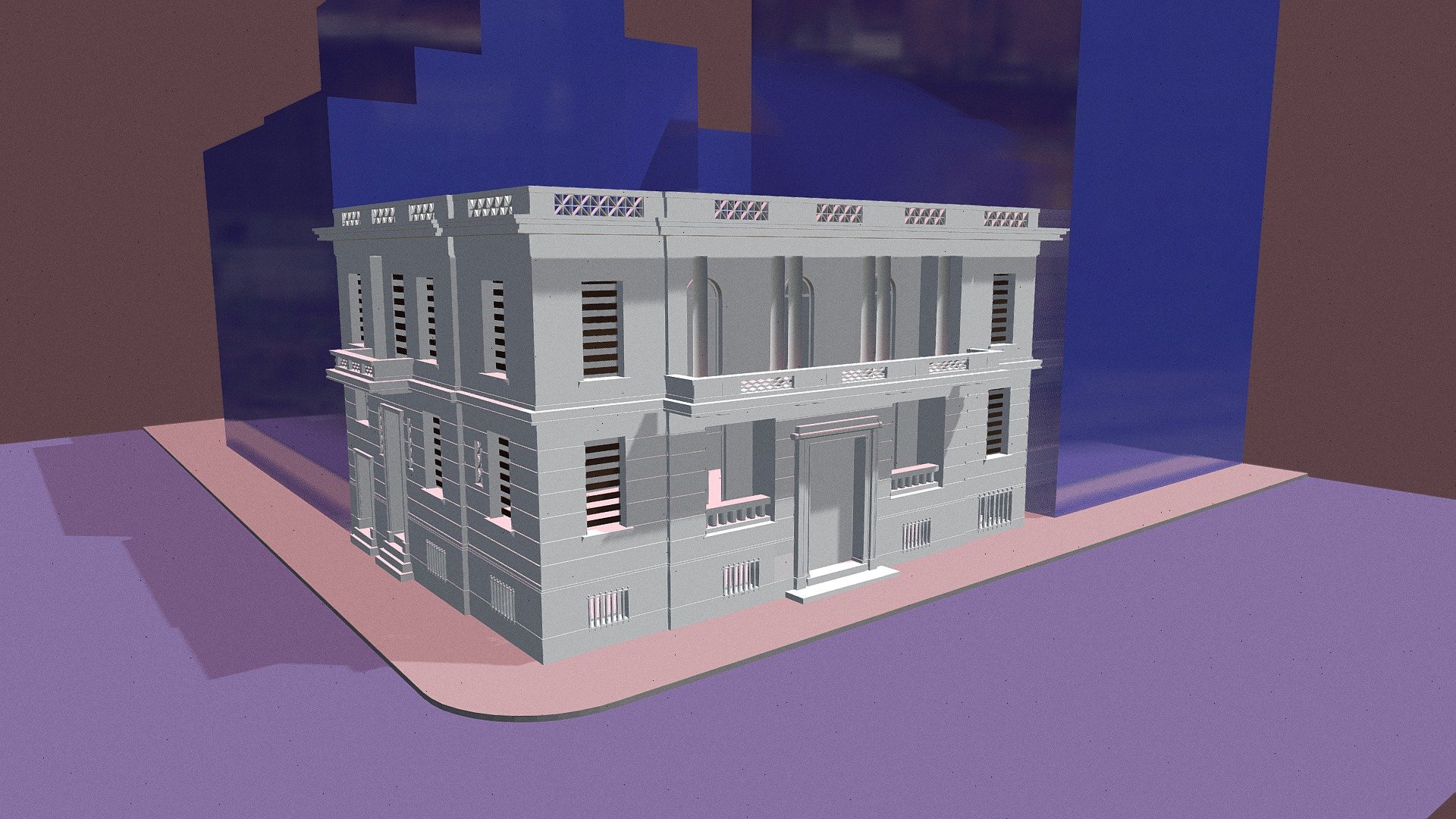 PANO SPITI (MODEL) - LELOUDA ANASTASIA - 3D model by 3d Animation UniWA ...