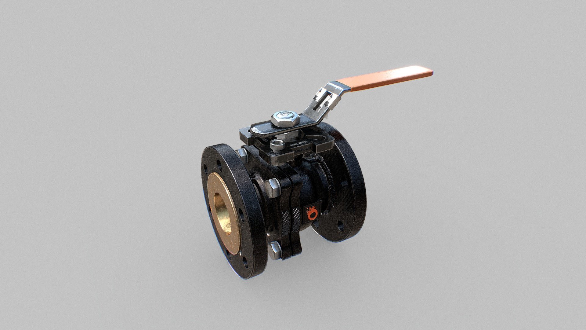 Ball valve - Download Free 3D model by Kostroman [4e3ad85] - Sketchfab