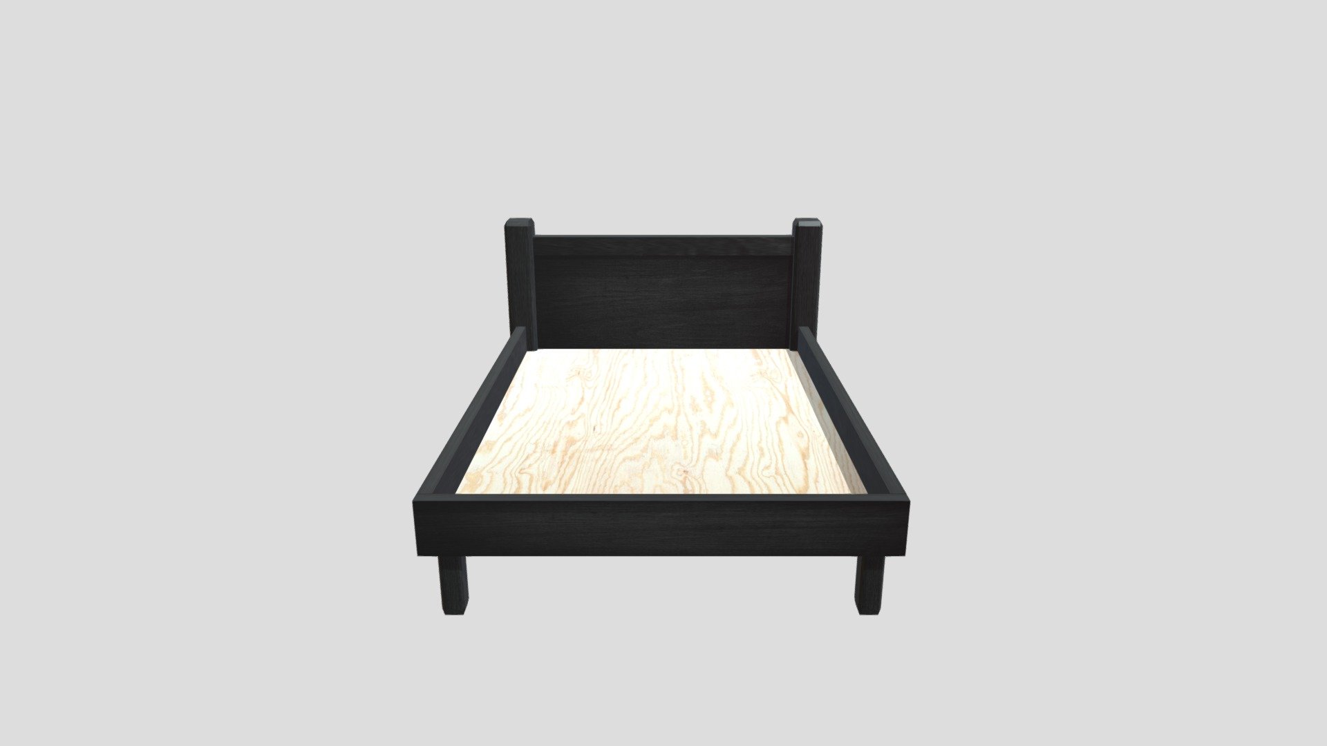 Simple Bed Project - Download Free 3D model by Elpalu [4e3b340] - Sketchfab