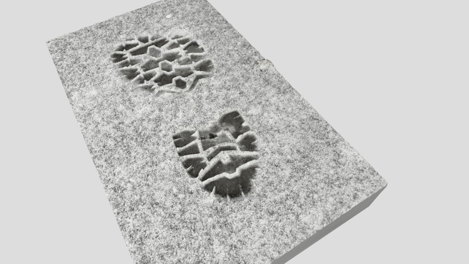 snow footprint - 3D model by conflig [4e3bd4a] - Sketchfab