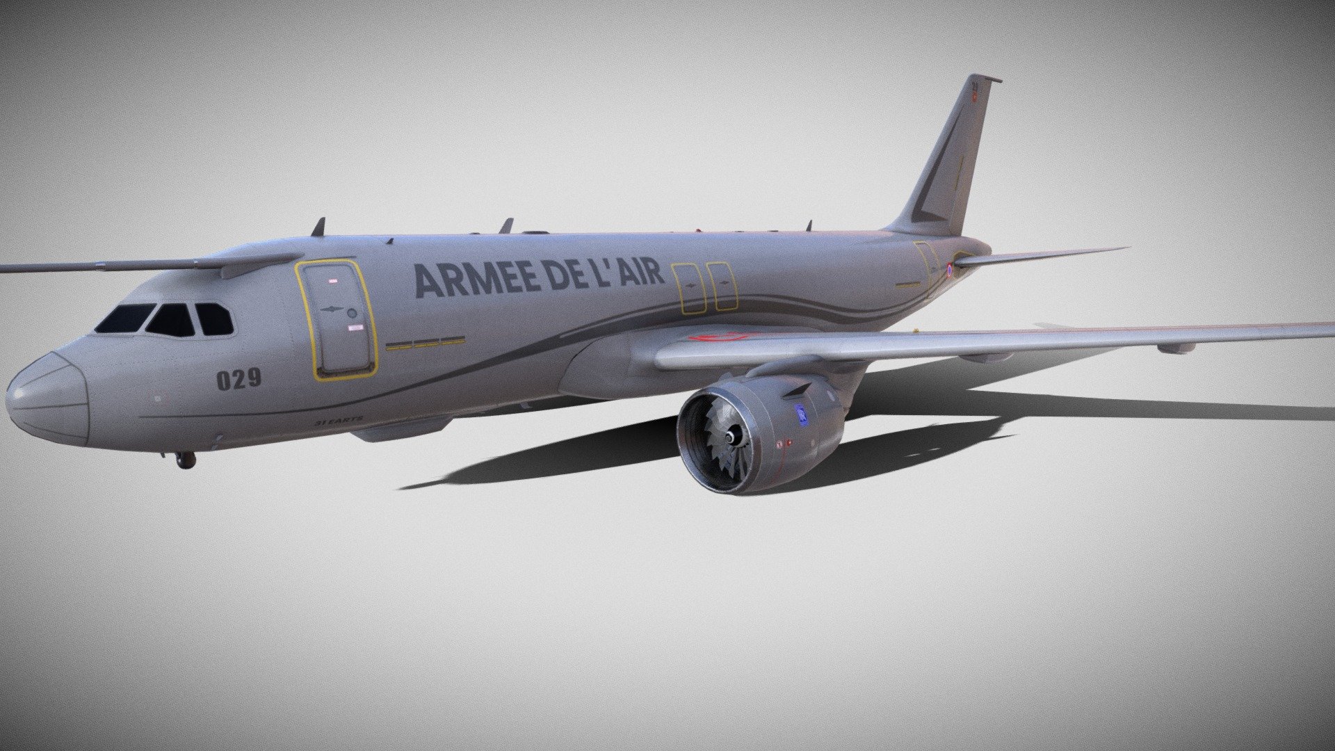 Airbus A320 M3A Armée de l'air - 3D model by Ely HADDAD (@ElyHADDAD29 ...