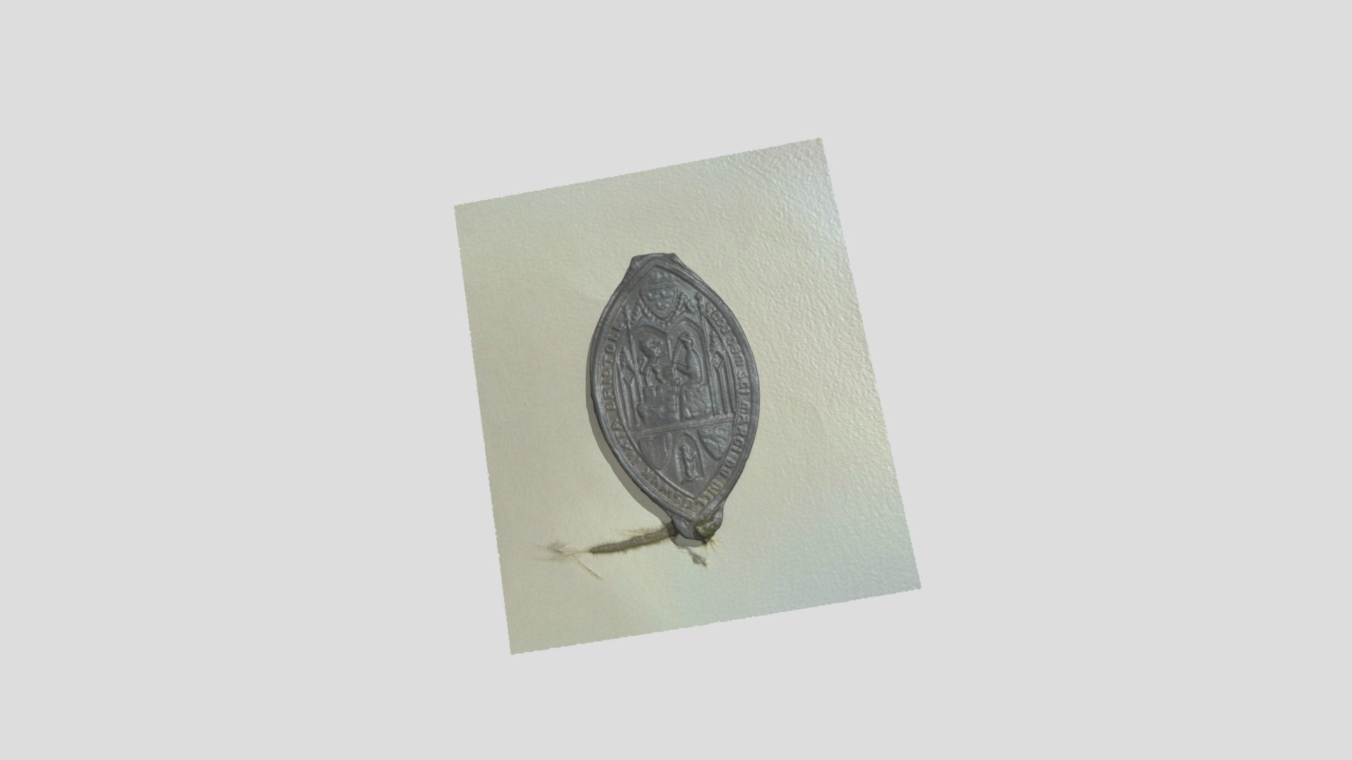 Reproduction lead seal, St Mark's Church Bristol - 3D model by bris ...