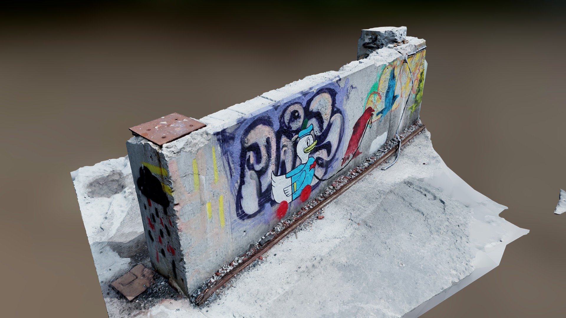 Graffiti wall - 3D model by magswag [4e4759d] - Sketchfab