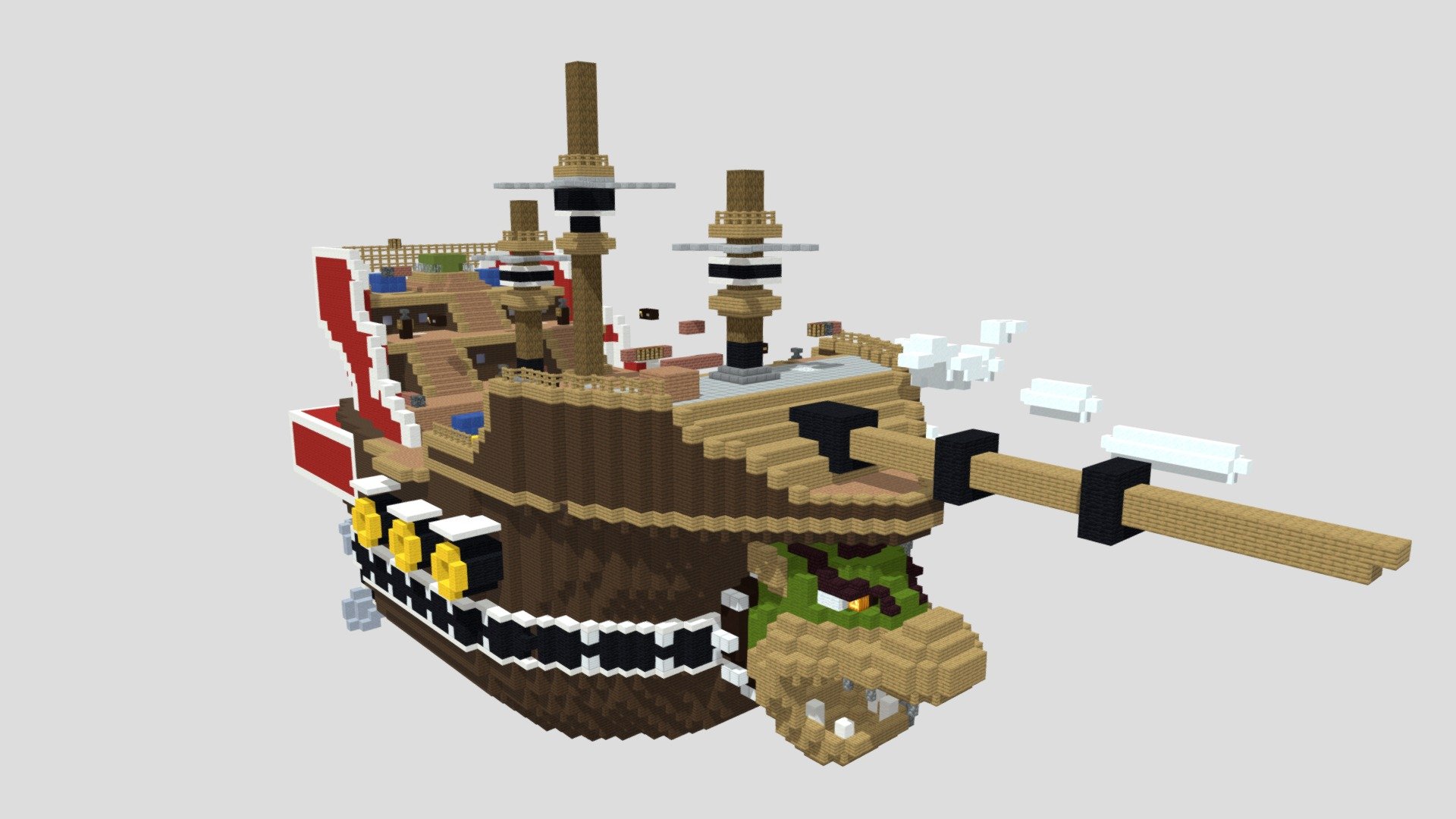 Bowser's Airship Minecraft Build - Download Free 3D model by Bully ...