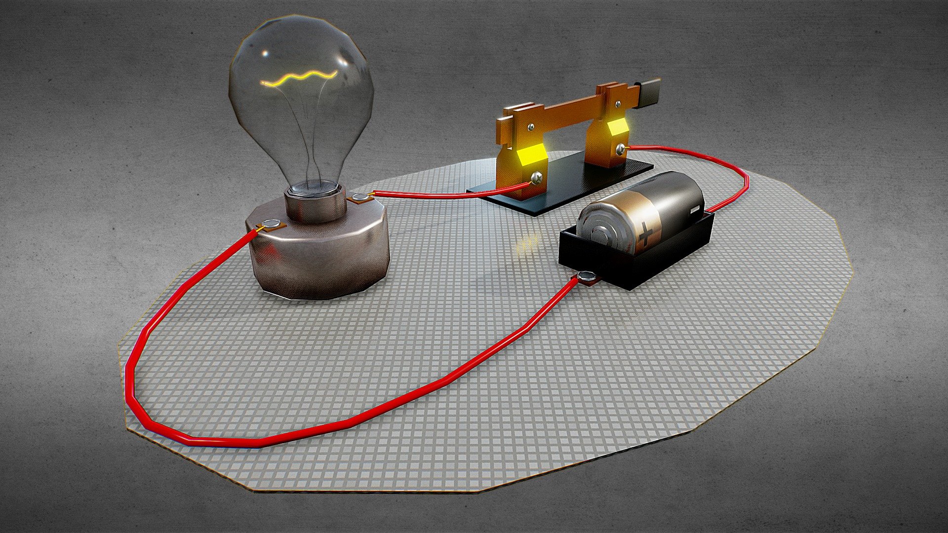 Electronic Circuit - 3D model by Kero.Los [4e49bb2] - Sketchfab