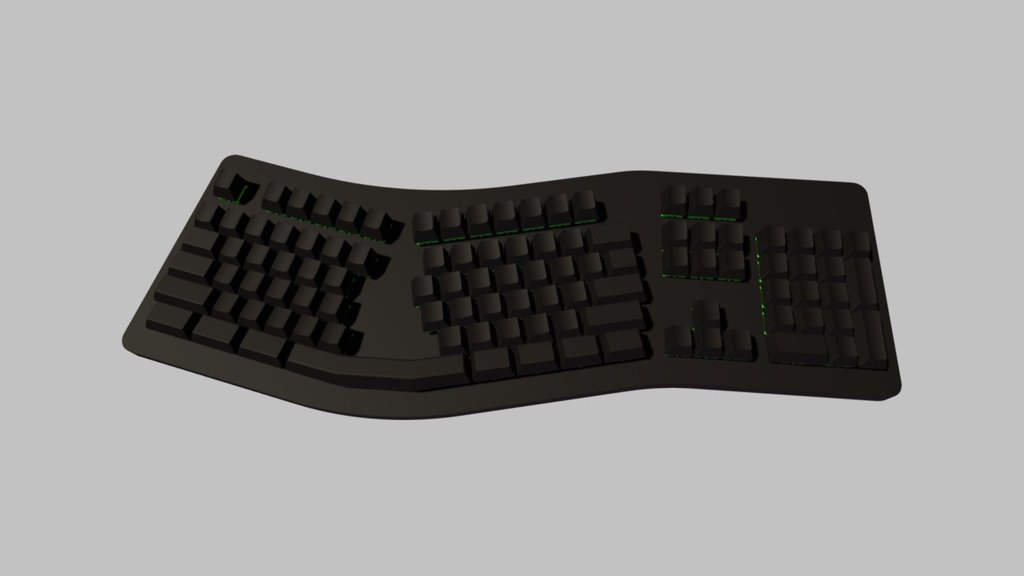 Split key PC keyboard - Download Free 3D model by bifrost1107 [4e512e4 ...