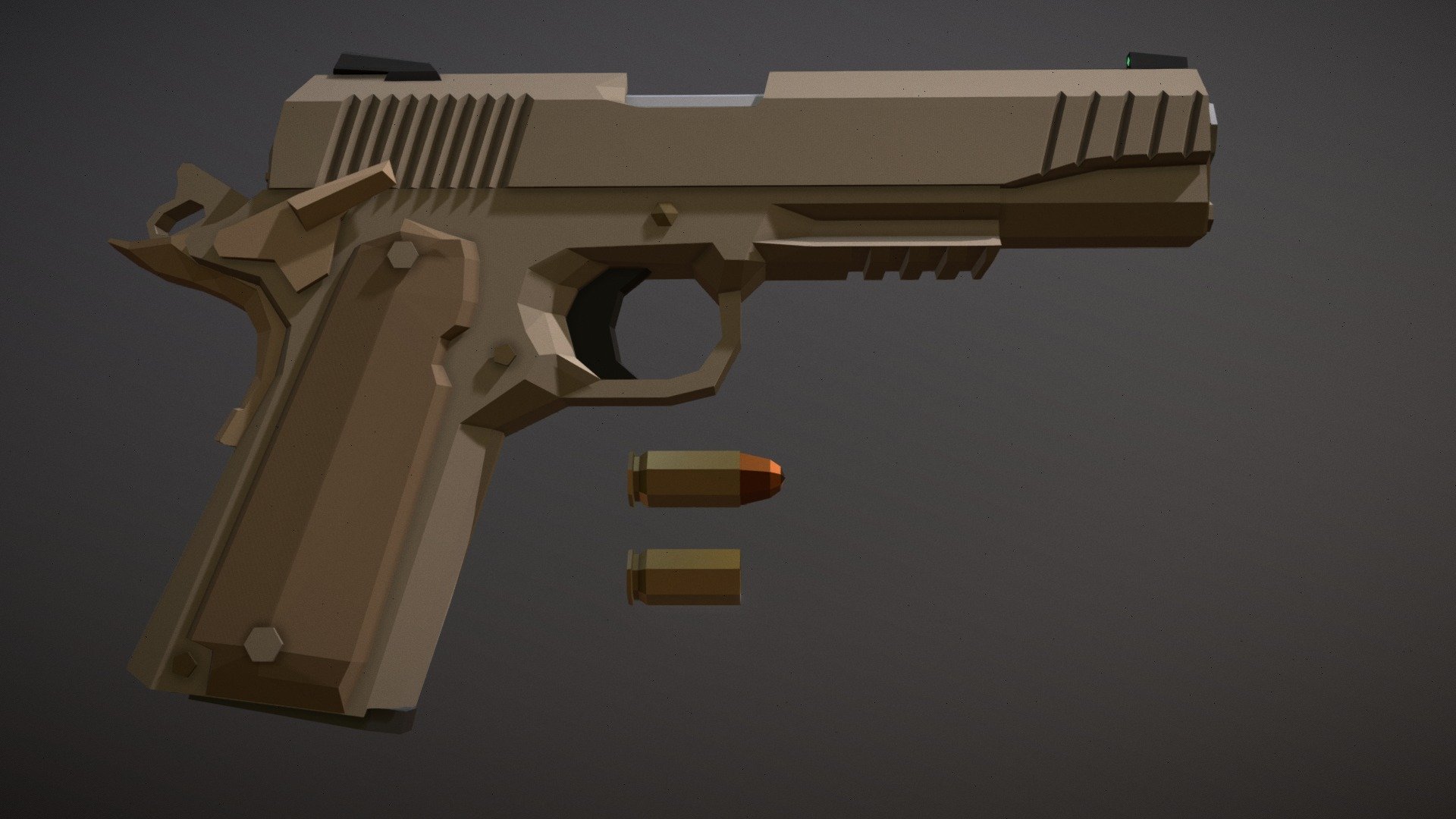 Low-Poly Colt M45A1 - Download Free 3D model by notcplkerry [4e520d4 ...