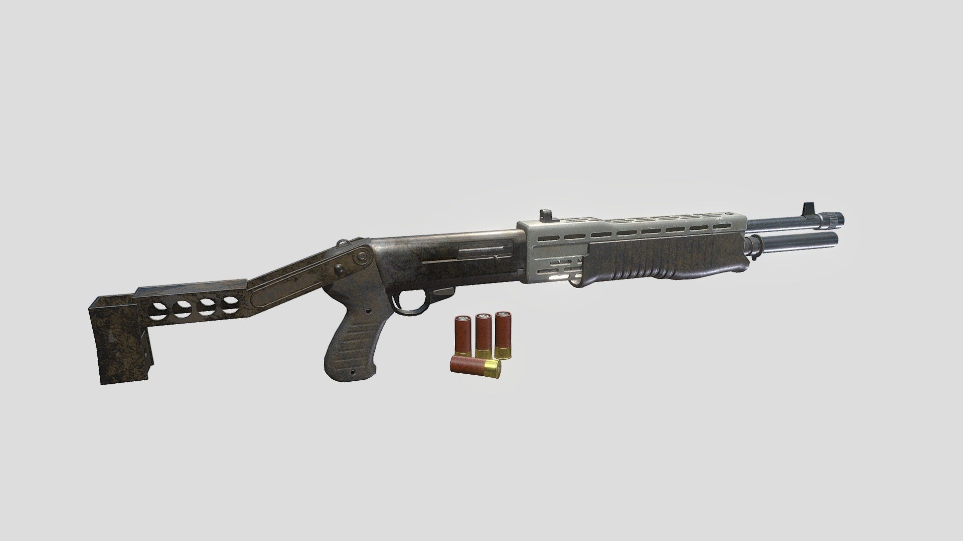 Franchi SPAS-12 Shotgun - Download Free 3D model by Faheem Yusuf ...