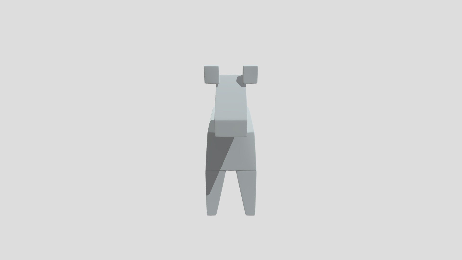 Blocky Wooden Horse - 3D model by zagart [4e534a2] - Sketchfab