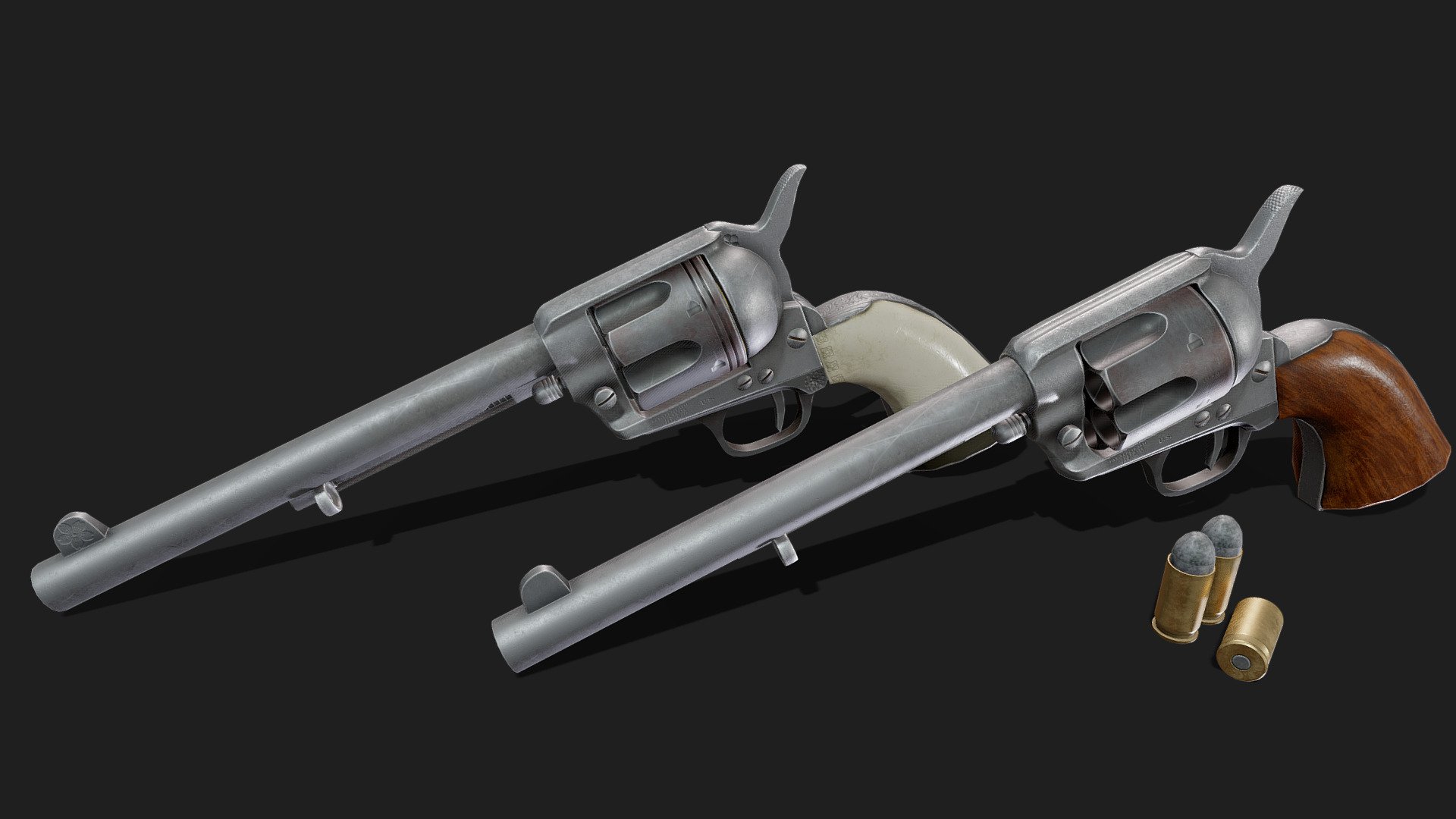 Colt Single Action Cavalry Revolver - Download Free 3D model by ASHISH ...