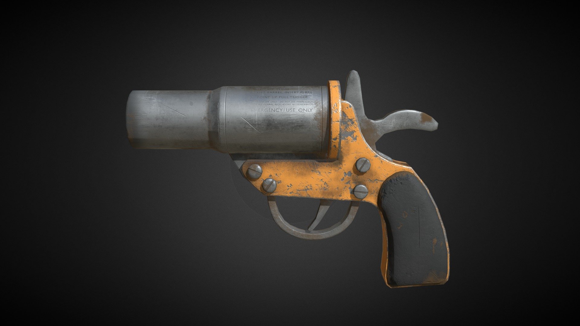 SOS Flaregun - 3D model by Heather Bea (@Heather_Bea) [4e55c3b] - Sketchfab