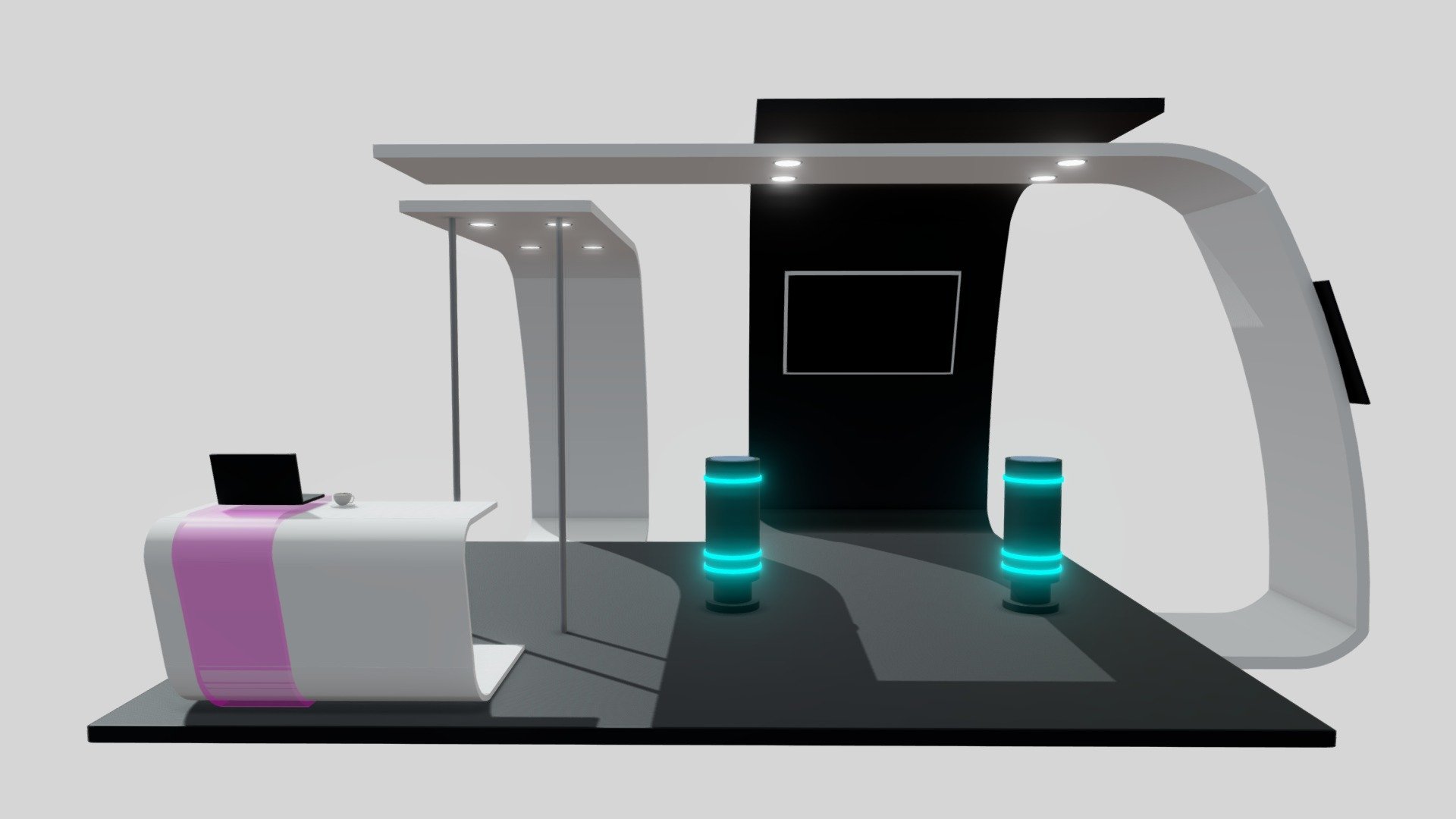 Modern And Elegant Booth ERATO - 3D model by Conferience LTD ...