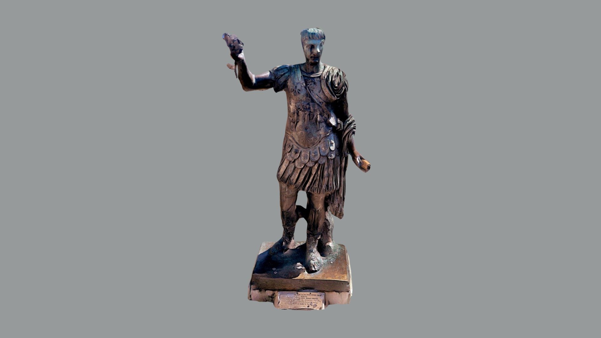 London - Roman - Emperor Trajan - Statue - Download Free 3D model by ...