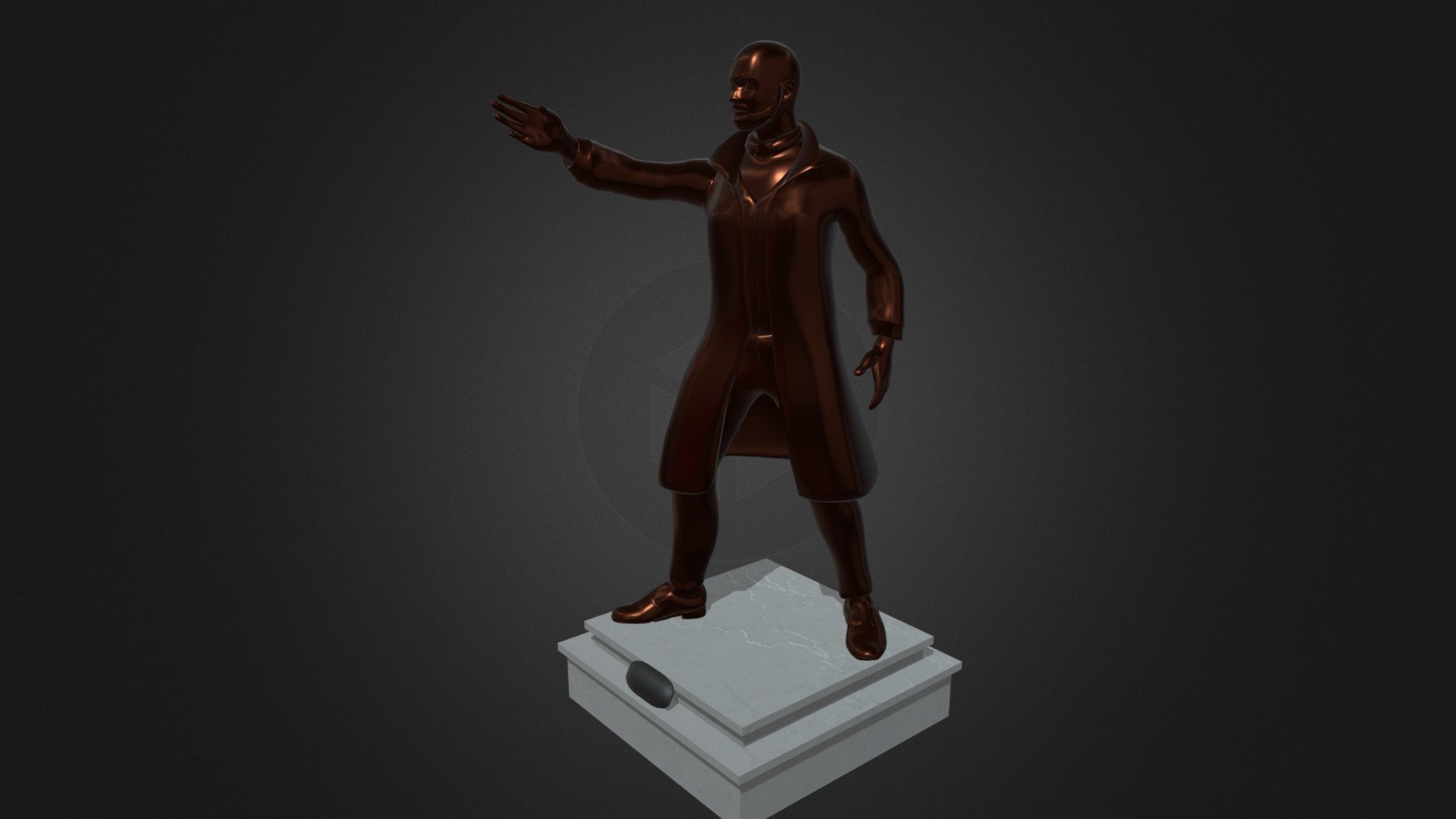 bronze statue - Download Free 3D model by MR_Fisher [4e5c539] - Sketchfab
