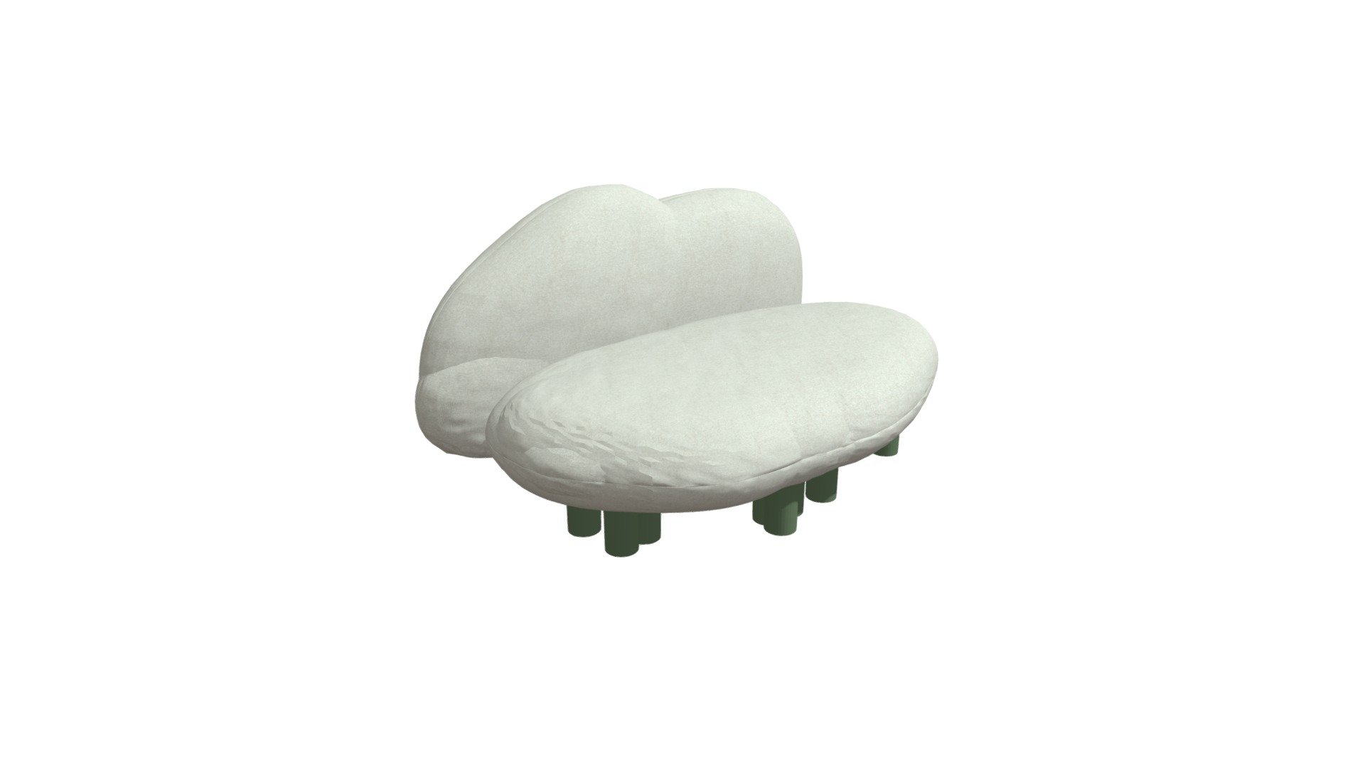 SOFA SEIXO ARTIAIO AGAVE CASA - Download Free 3D model by Grupo Oca ...