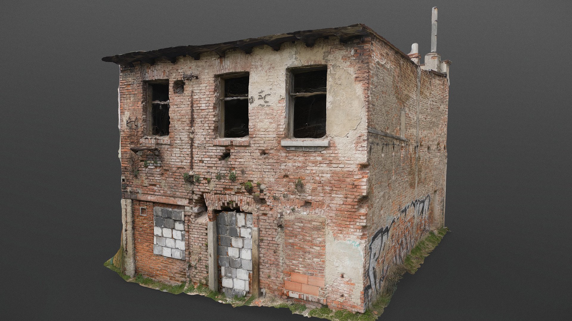 Walled windows ruin - Buy Royalty Free 3D model by matousekfoto ...