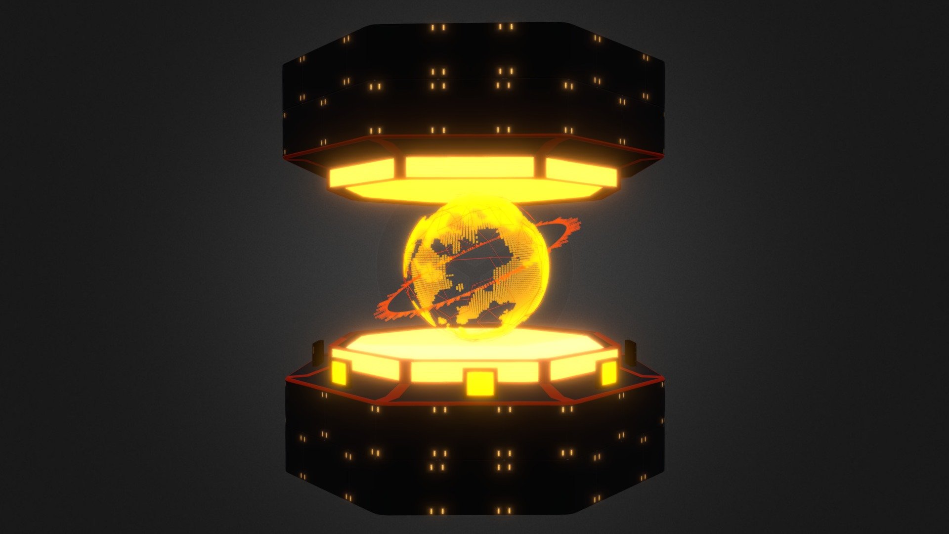 Hologram Planetary Map - Download Free 3D model by DennisGray [4e60b10 ...