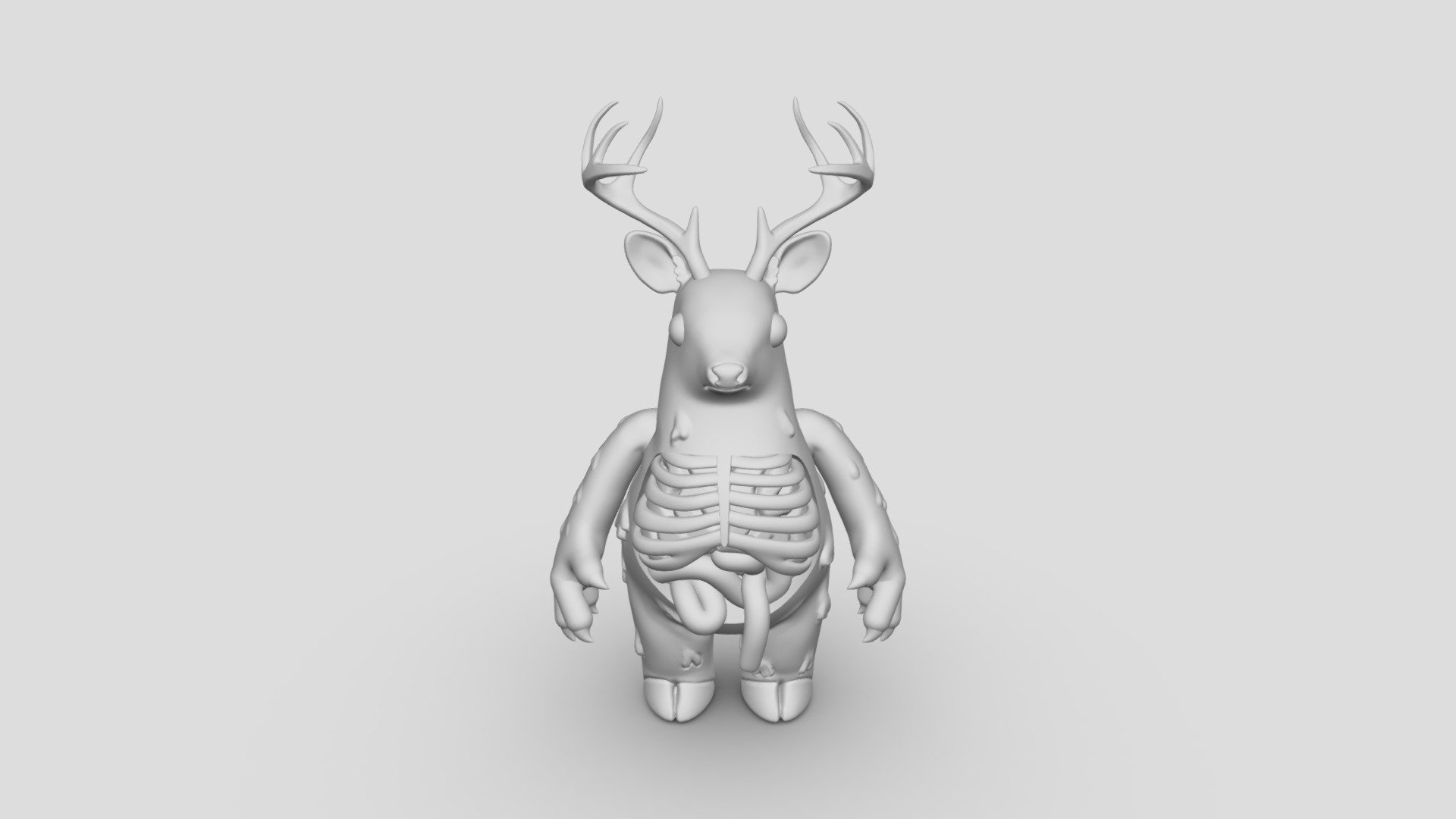 Wendigo Art Toy - 3D model by LaneHowell [4e60e4a] - Sketchfab