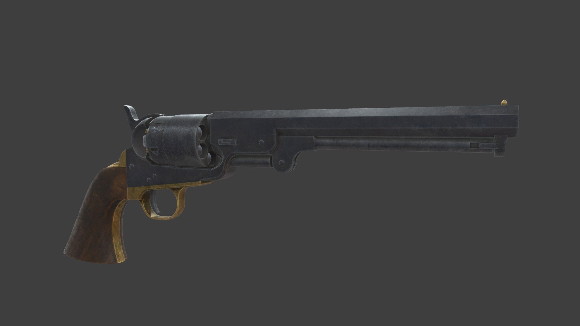 Navy Revolver - 3D model by MatthewKrause [4e619b4] - Sketchfab