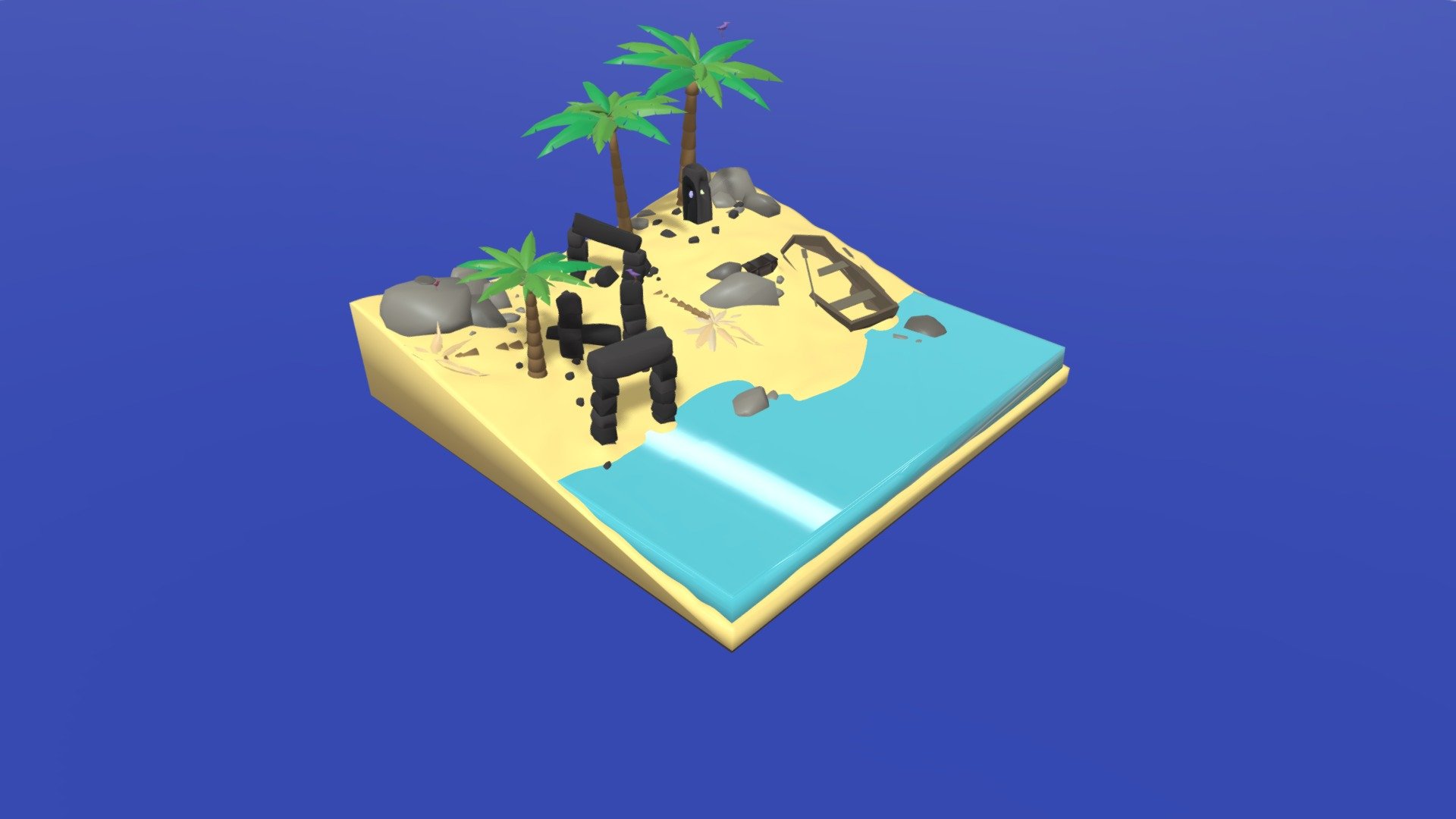 Island glb - 3D model by luissevillano [4e620c3] - Sketchfab