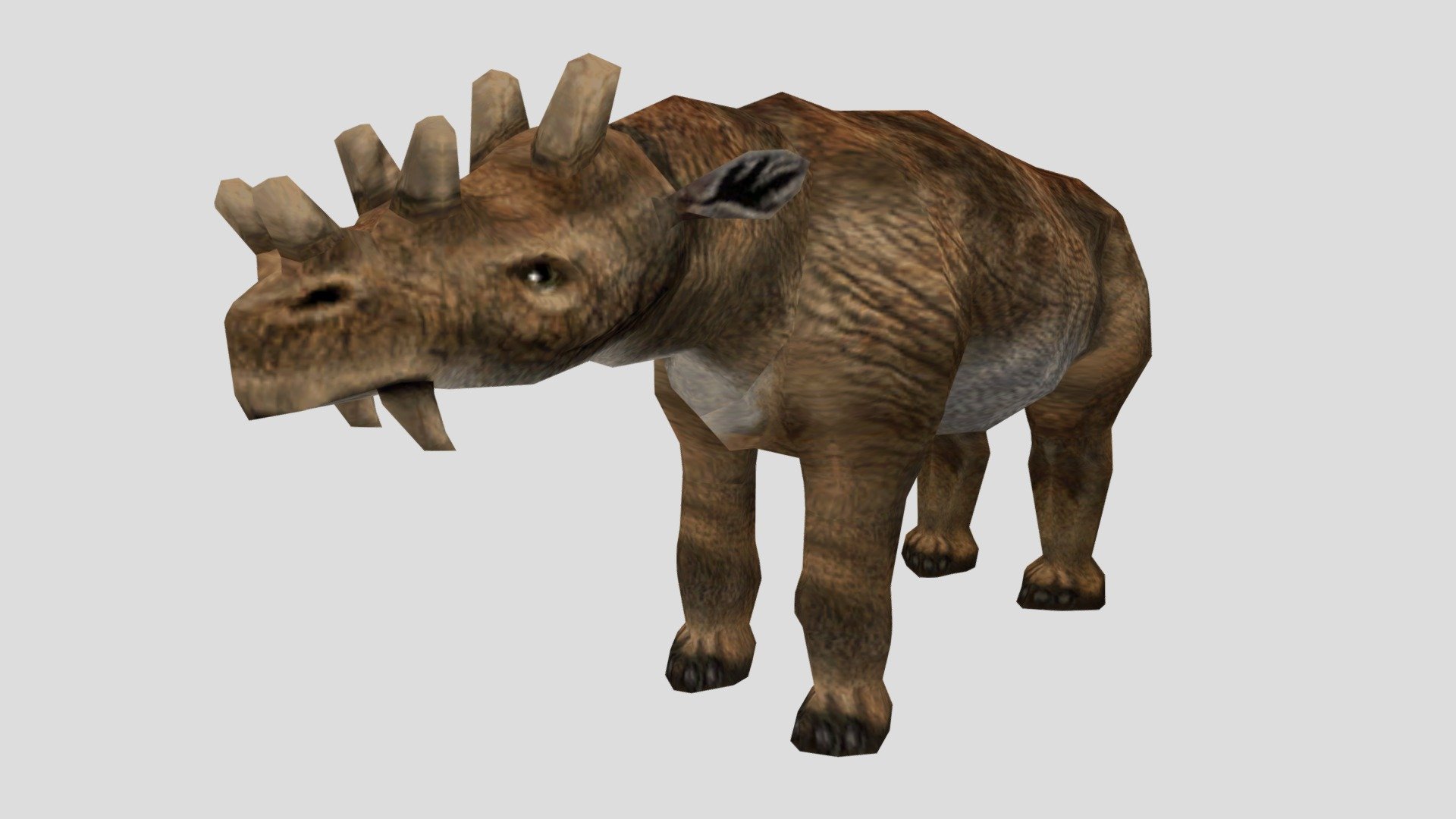 Turok: Evolution - Uintatherium - Download Free 3D model by Ziggertron ...