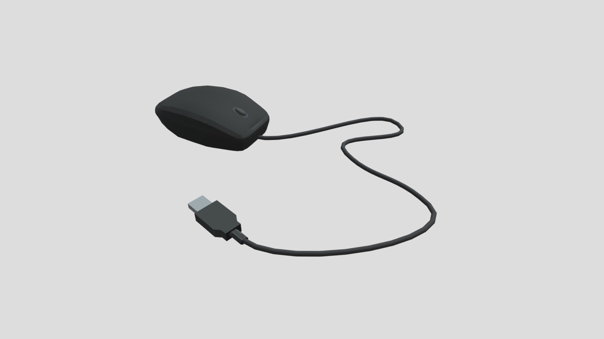 Mouse with cable - Download Free 3D model by Aerell Animation (@aerell ...