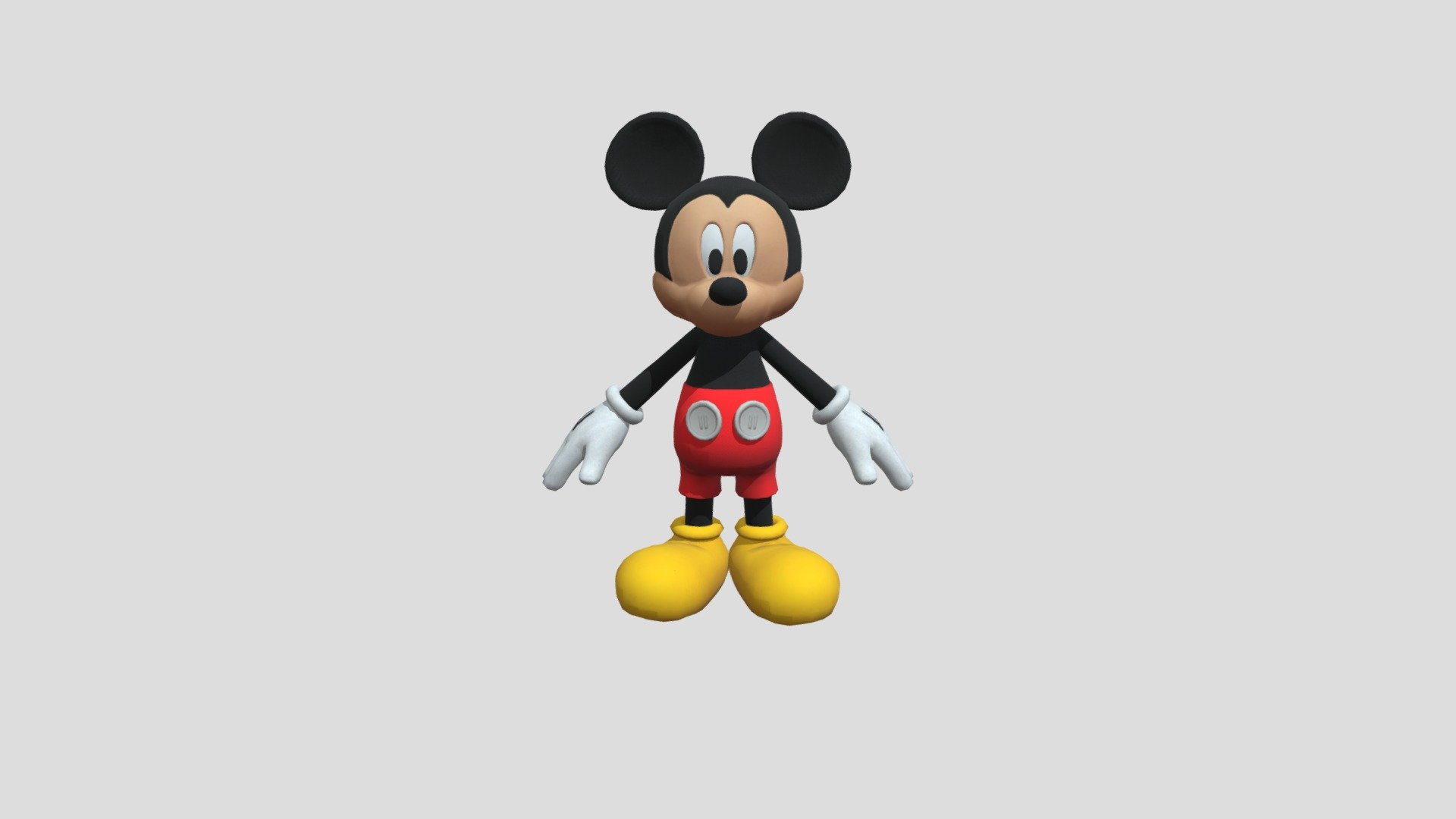 Mickey Mouse - Download Free 3D model by anderlenolan [4e69ad9] - Sketchfab
