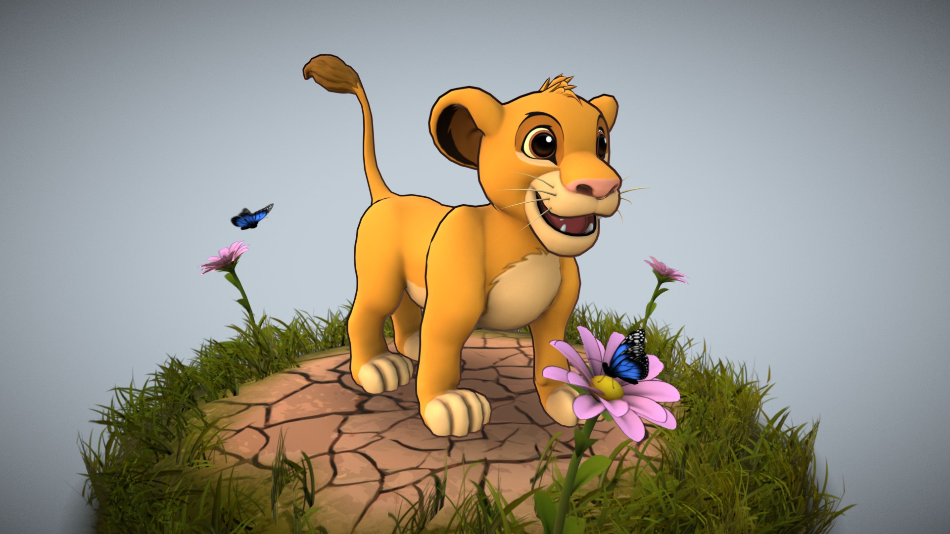 Simba - 3D model by Deivede Tibola (@deivedetibola) [4e69b84] - Sketchfab