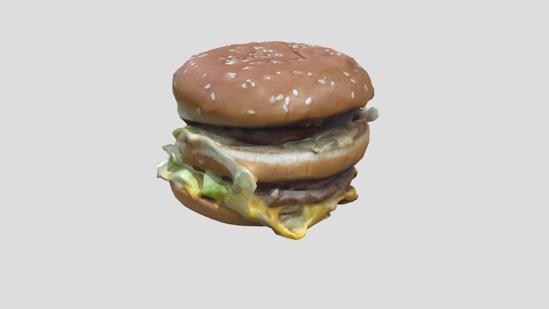 double cheese burger - 3D model by jaijaiknasnan [4e6d61d] - Sketchfab