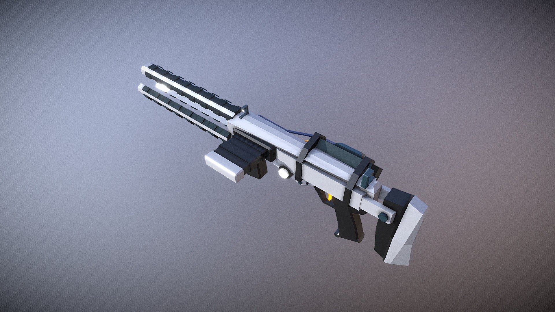 Low-Poly Railgun - 3D model by aussie800 [4e7075c] - Sketchfab